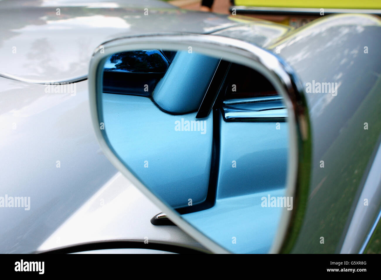 Closeup look of a modern car mirror Stock Photo - Alamy