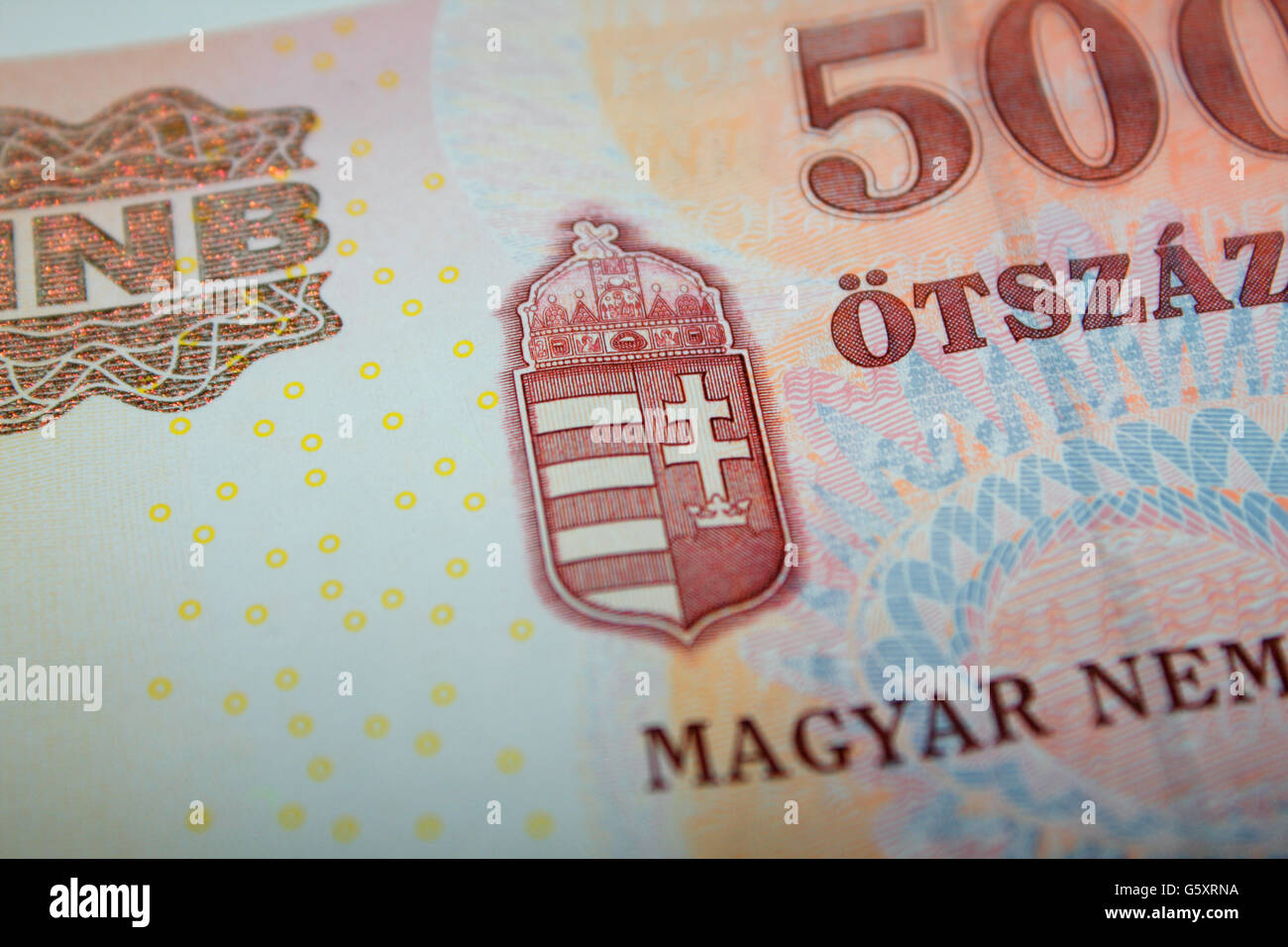 Hungarian 500 Forint Banknote Stock Photo - Alamy