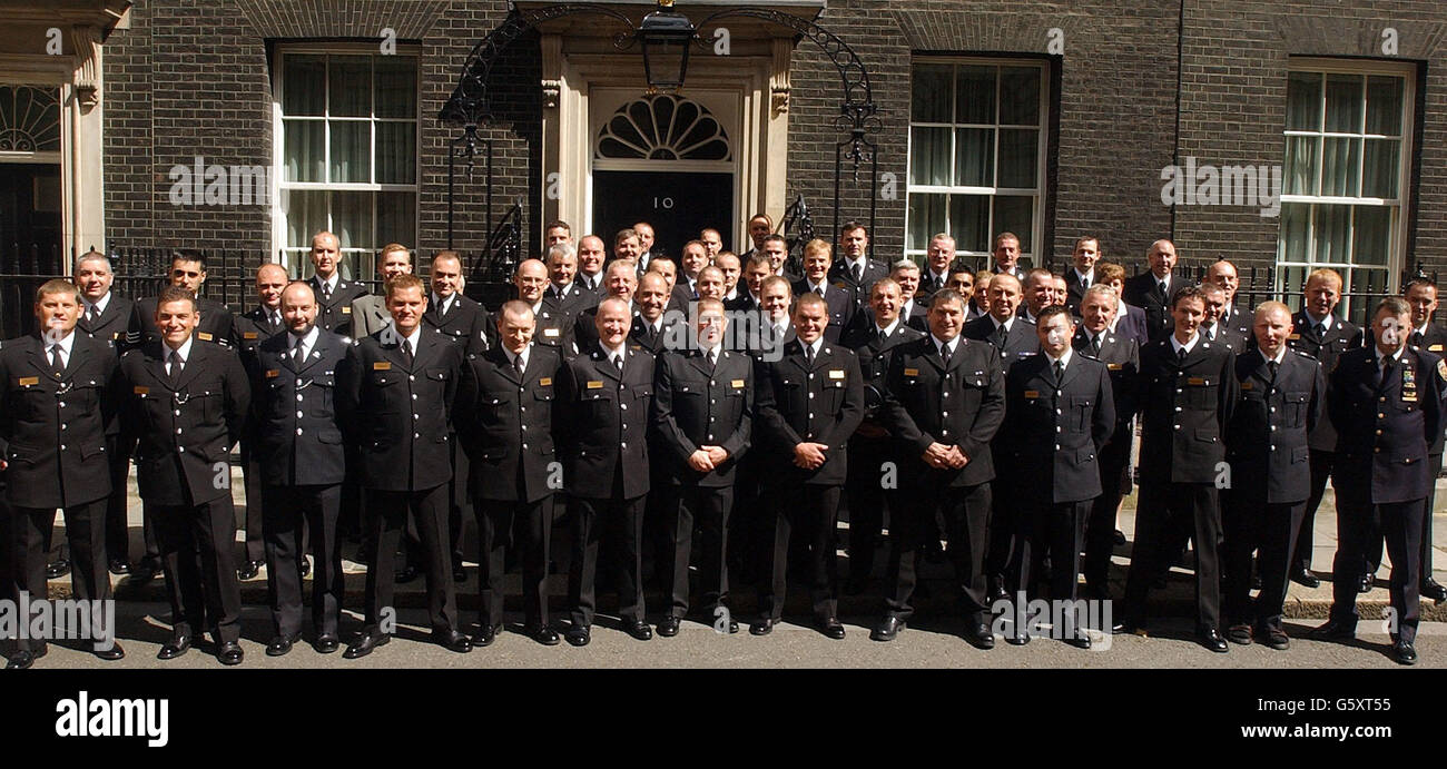 Police officers who are to be awarded Police Federation bravery awards ...