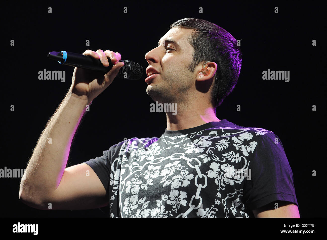 Elliot Gleave, better known as Example, performs at the LG Arena ...