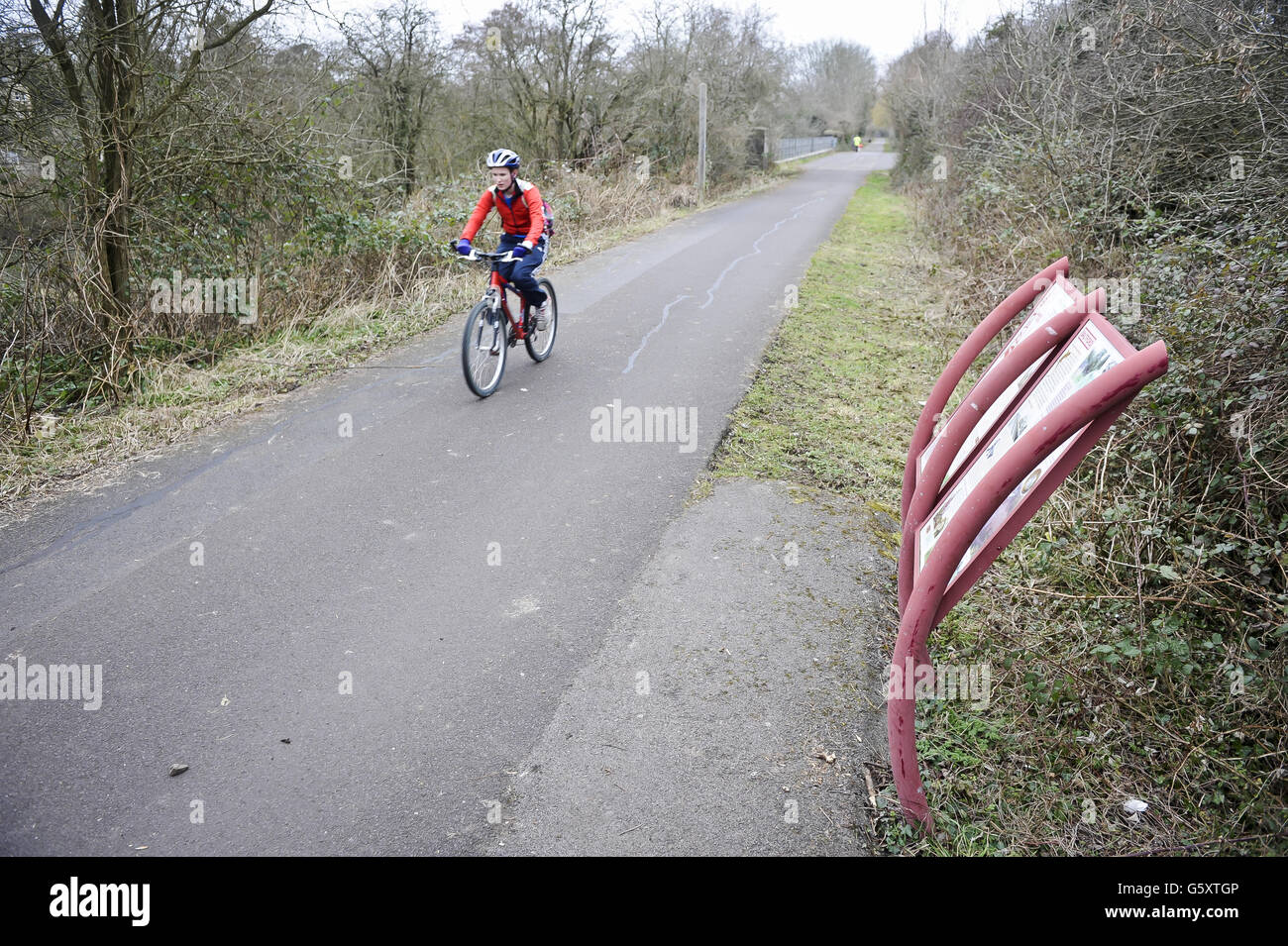 Bike path on a former railway track hi-res stock photography and images ...