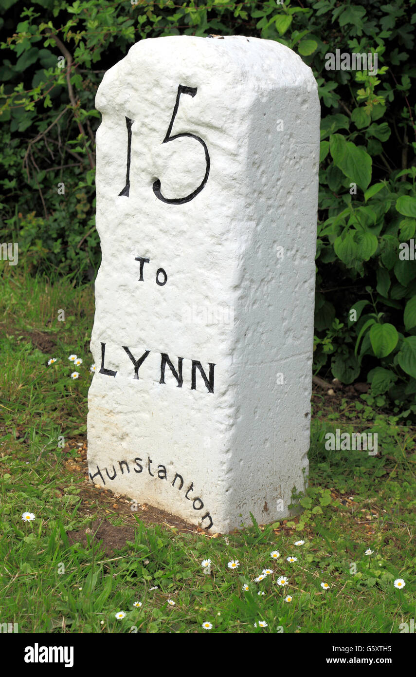 Norfolk england uk milestones hi-res stock photography and images - Alamy