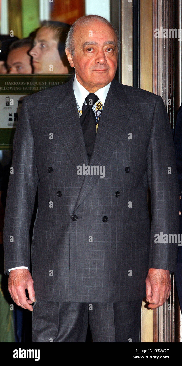 Harrods boss mohamed al fayed hi-res stock photography and images - Alamy