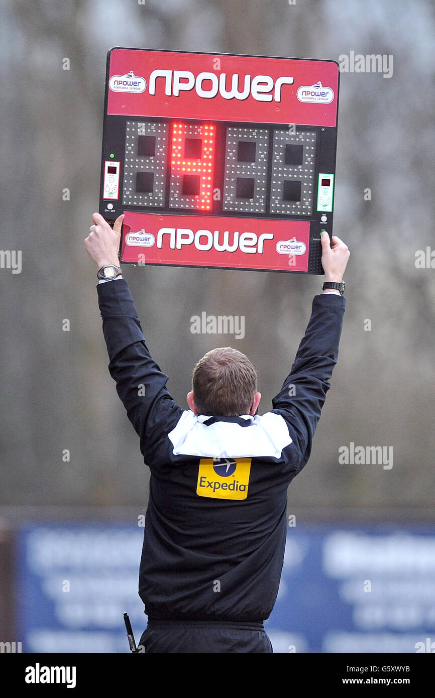Fourth official board hi-res stock photography and images - Alamy