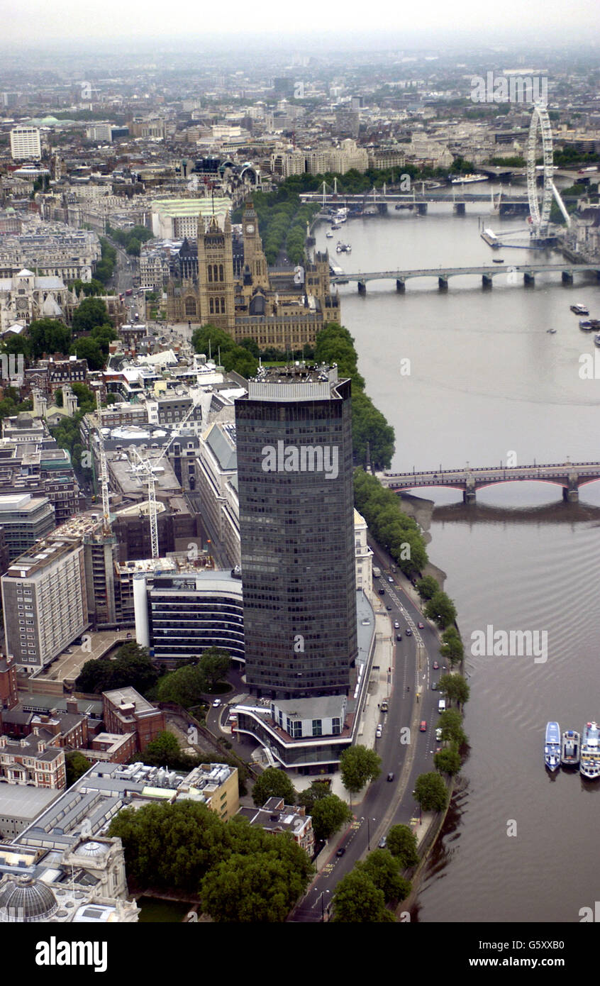 An aerial view of millbank tower hi-res stock photography and images ...
