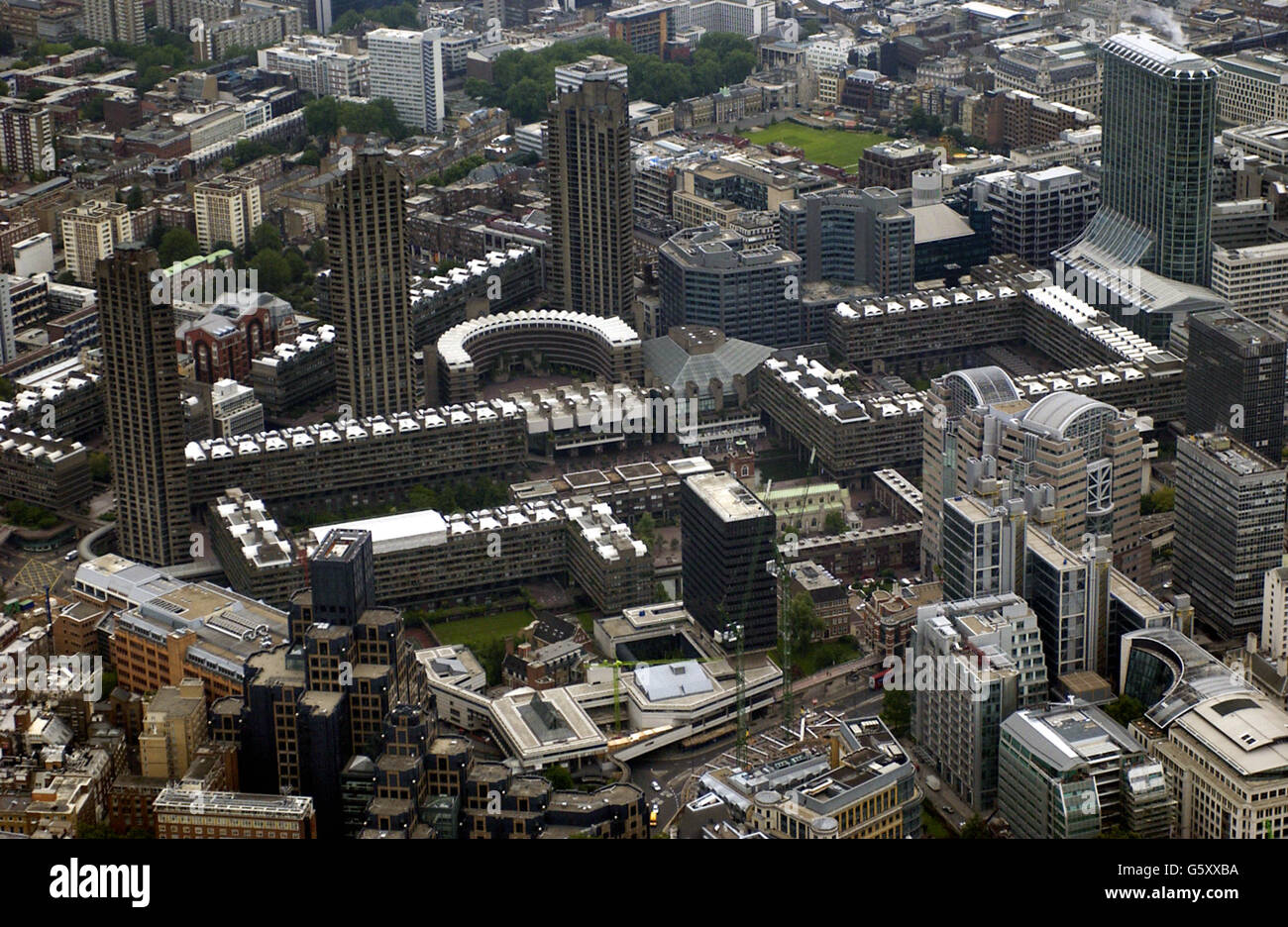 Buildings and Landmarks - Barbican Centre. An aerial view of the ...