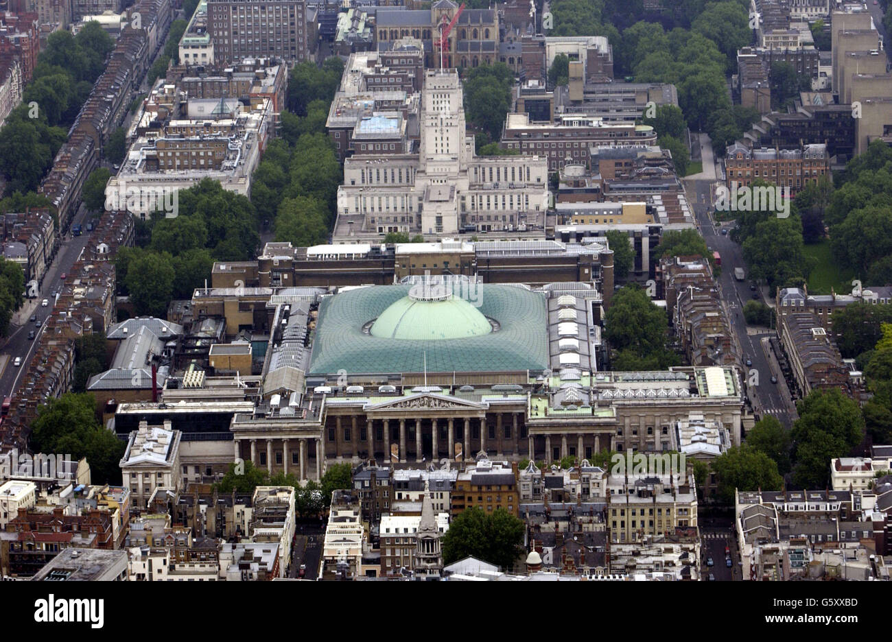 Aerial view of the british museum hi-res stock photography and images ...