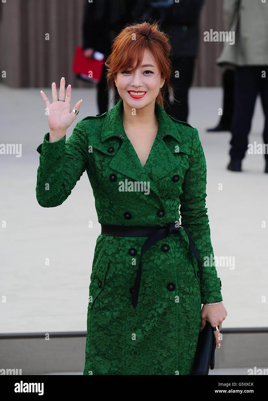 Yun Yun-Sun arriving for the Burberry Prorsum Autumn/Winter 2013 ...