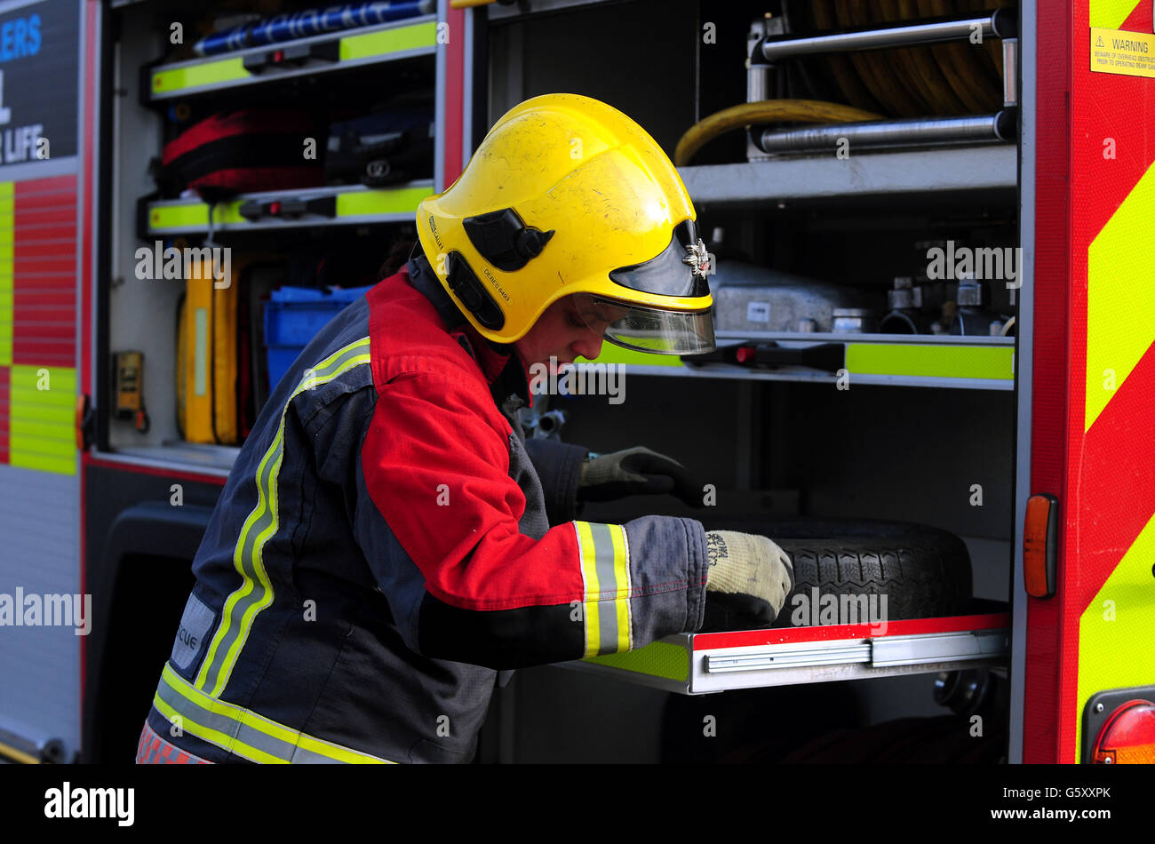 Firefighter stock. Firefighter training session at Kingsway Fire ...