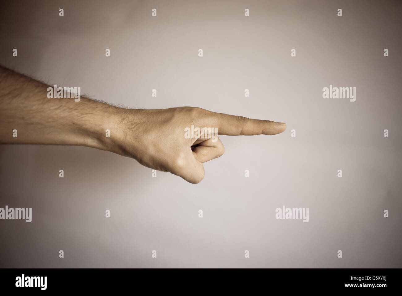 Human hand on vintage background Stock Photo - Alamy
