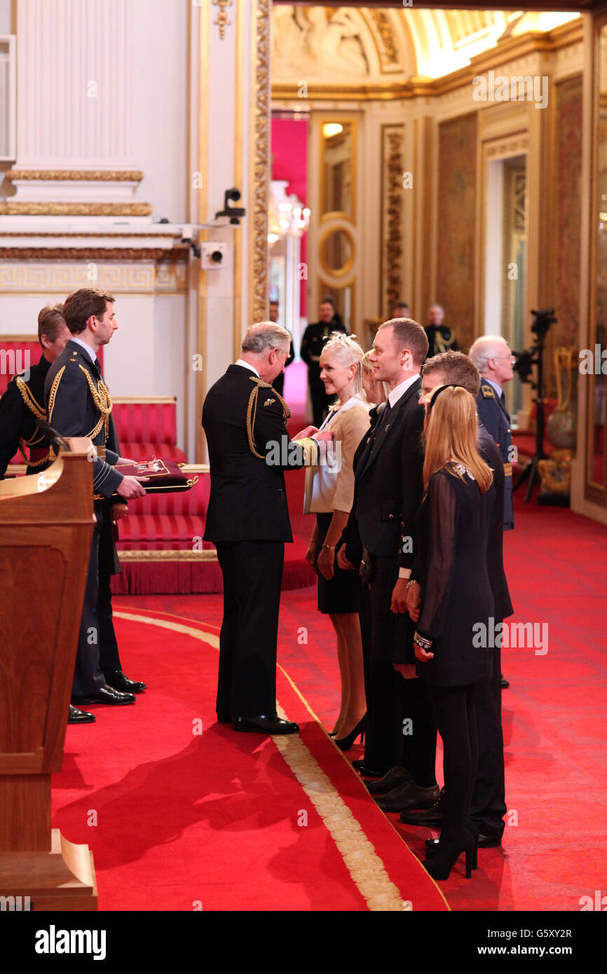 Olympic rowers (left to right) Pamela Relph, Naomi Riches, David Smith ...