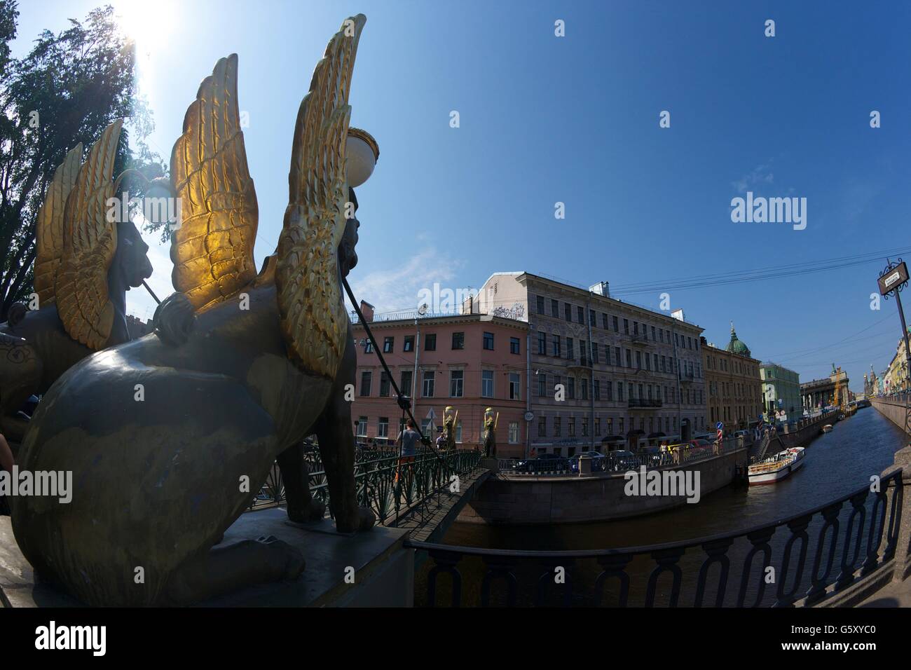 Bank bridge st petersburg hi-res stock photography and images - Alamy