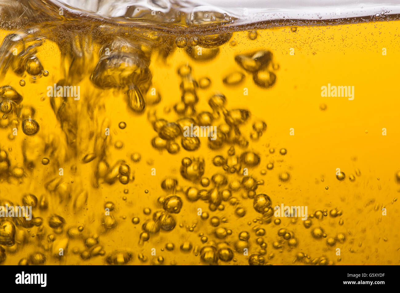 Delicious golden beer poured into a pint Stock Photo - Alamy
