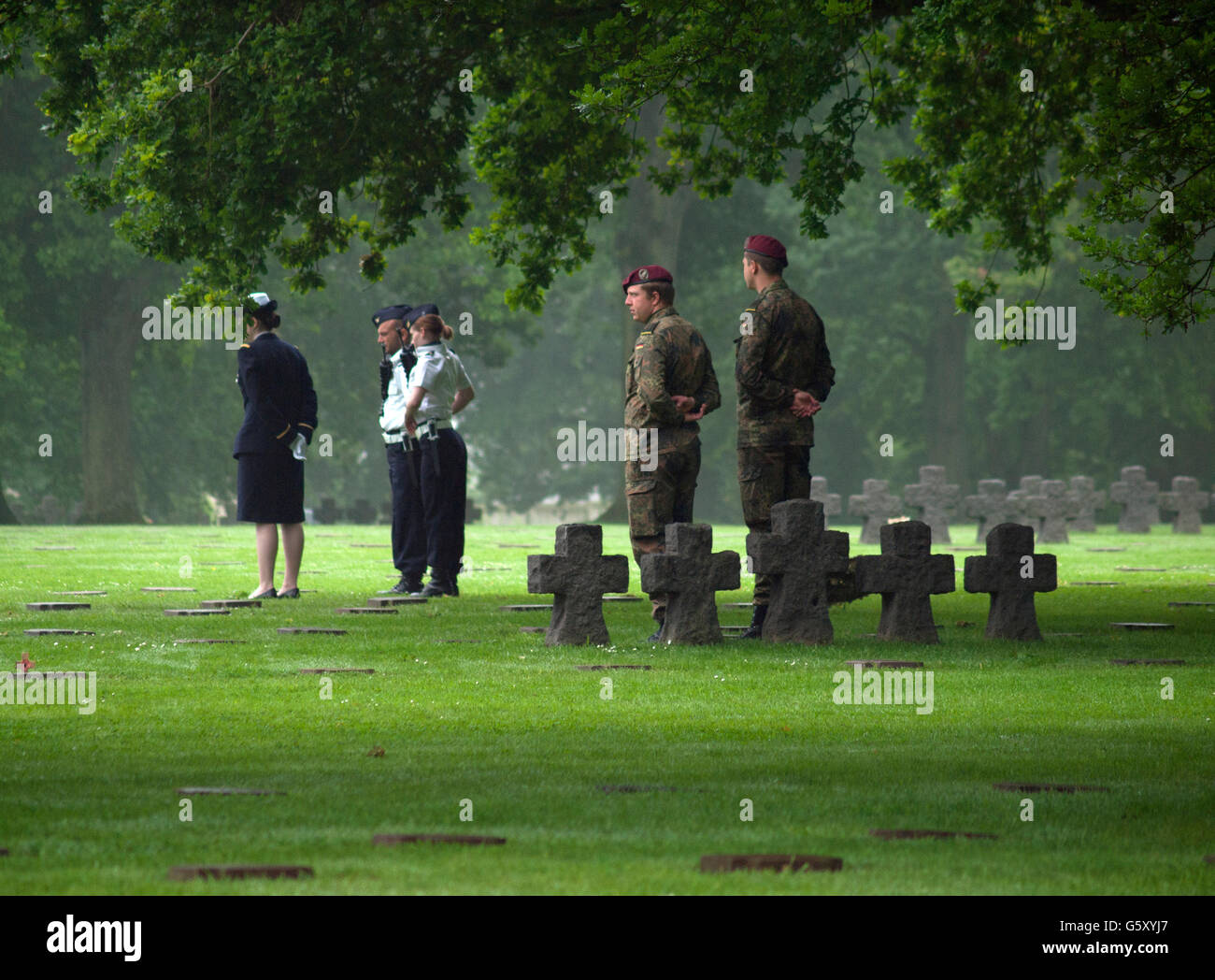 La Cambe German War Cemetery in Normandy, France Stock Photo - Alamy