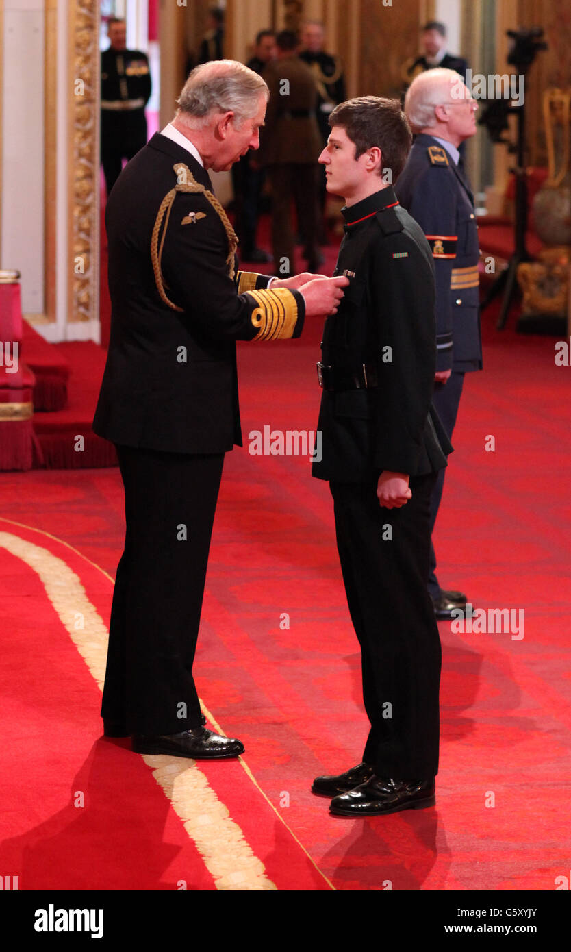 Lance Corporal Matthew Wilson, The Rifles, is decorated with The ...