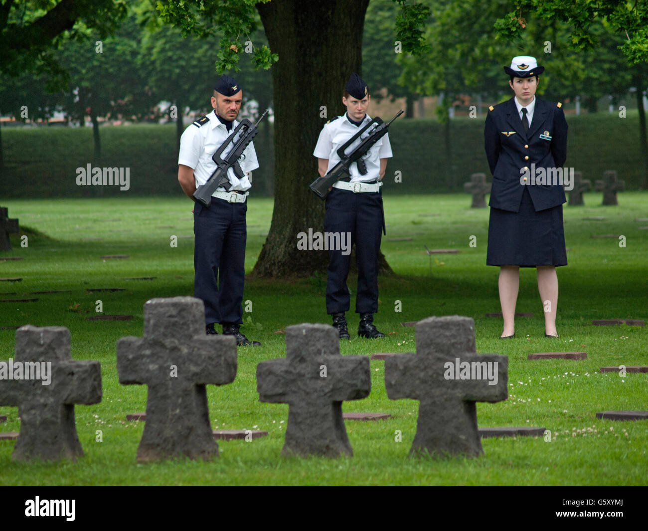 La Cambe German War Cemetery in Normandy, France Stock Photo - Alamy
