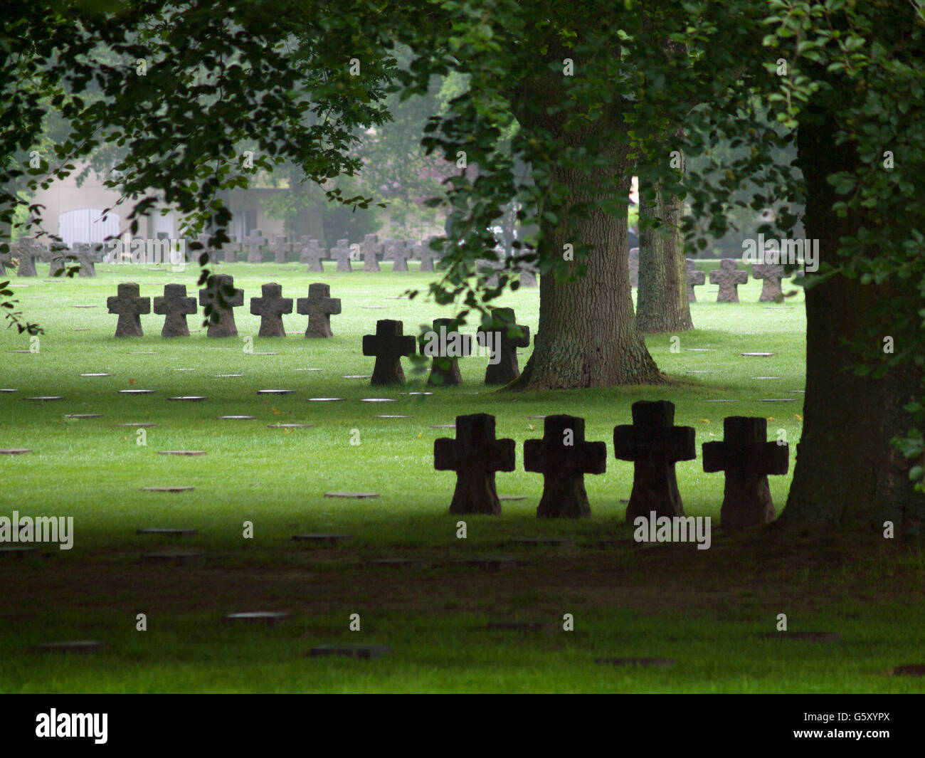 La Cambe German War Cemetery in Normandy, France Stock Photo - Alamy