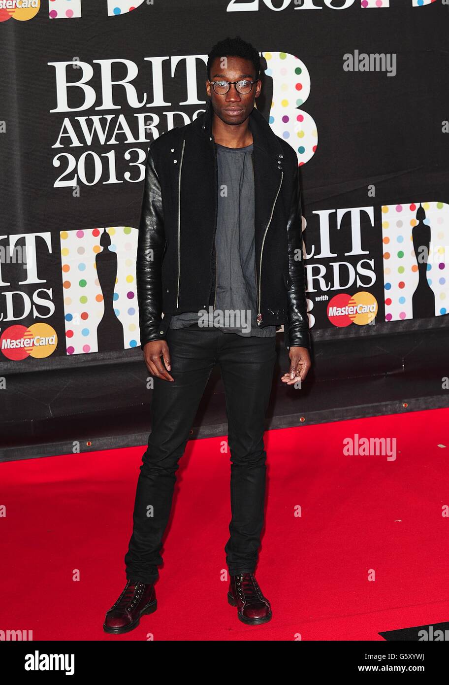 Nathan Stewart-Jarrett arriving for the 2013 Brit Awards at the O2 ...