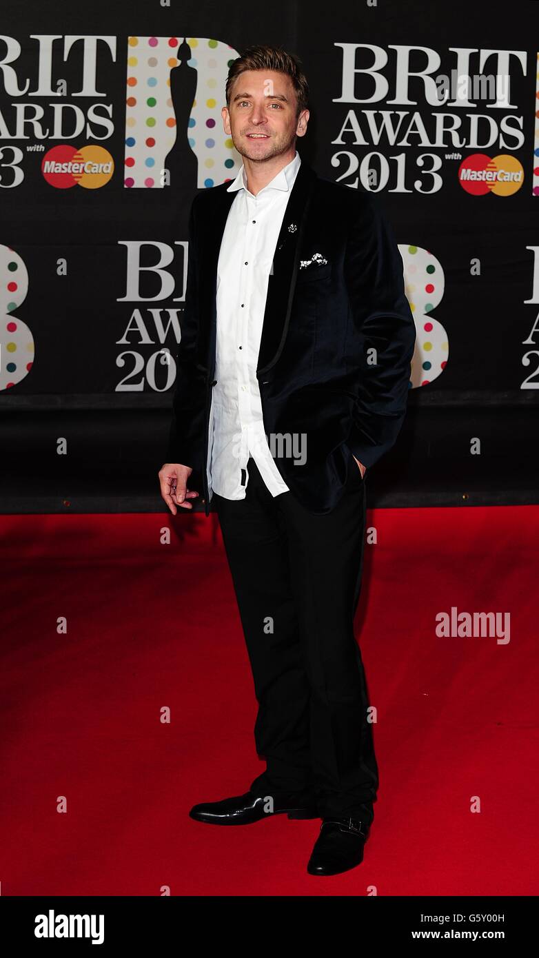 Daniel Stein aka DJ Fresh arriving for the 2013 Brit Awards at the O2 ...
