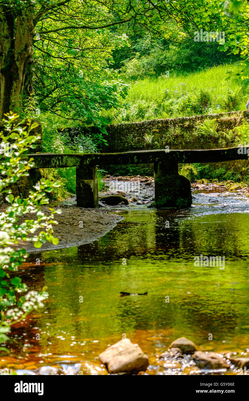 Wycoller packhorse bridge hi-res stock photography and images - Alamy