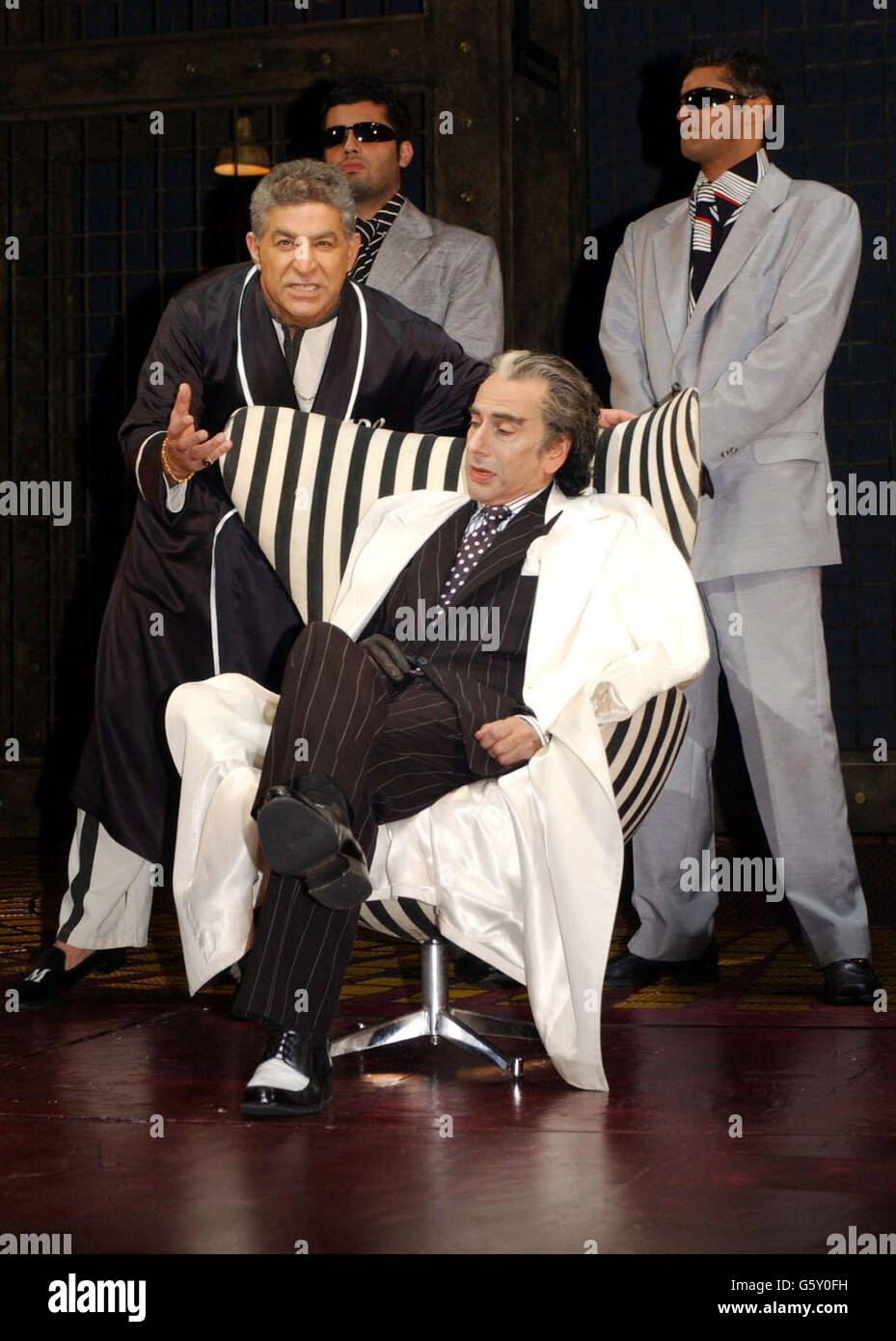 Raad Rawi (r) and Dalip Tahilduring a rehearsal of AR Rahman's musical ...