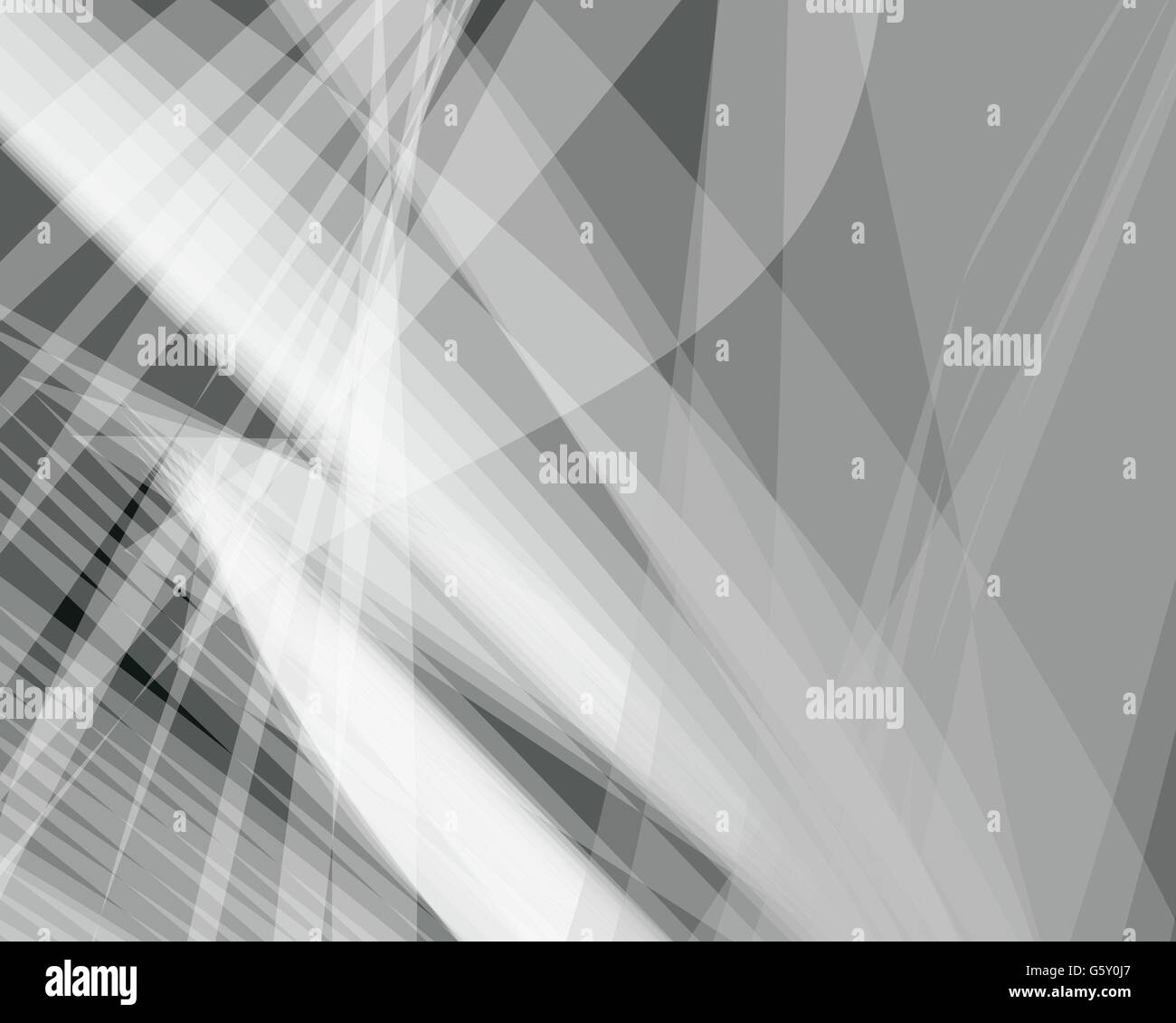 Monochrome white abstract vector background, gray transparent wave ...