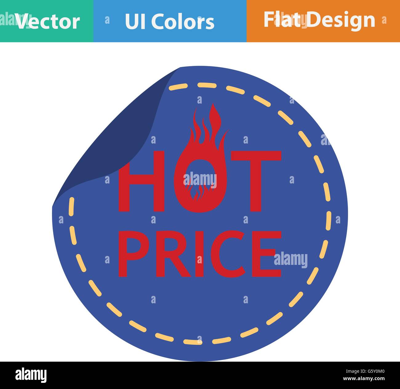 Hot price icon. Flat design. Vector illustration Stock Vector Image ...