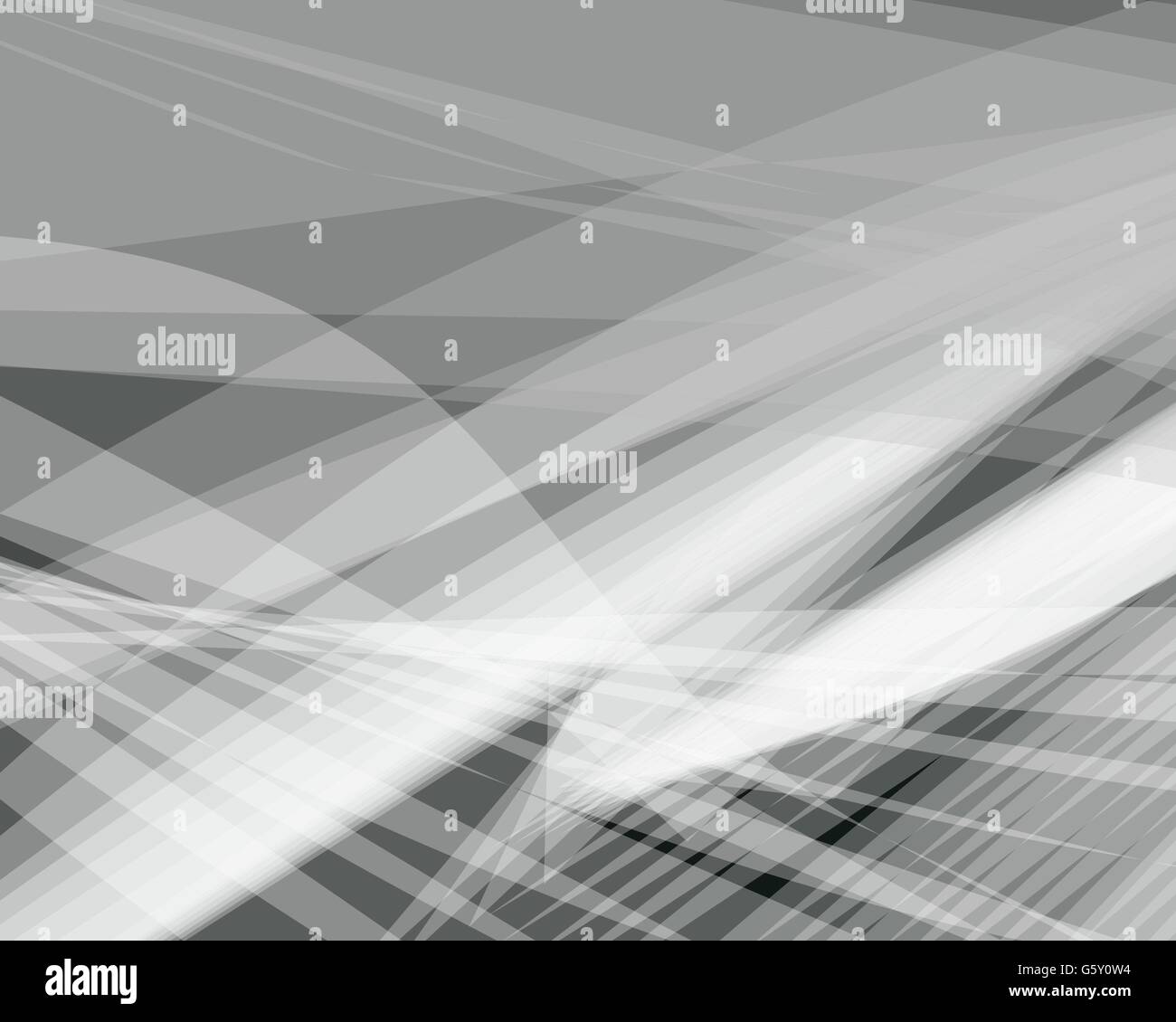Monochrome white abstract vector background, gray transparent wave ...