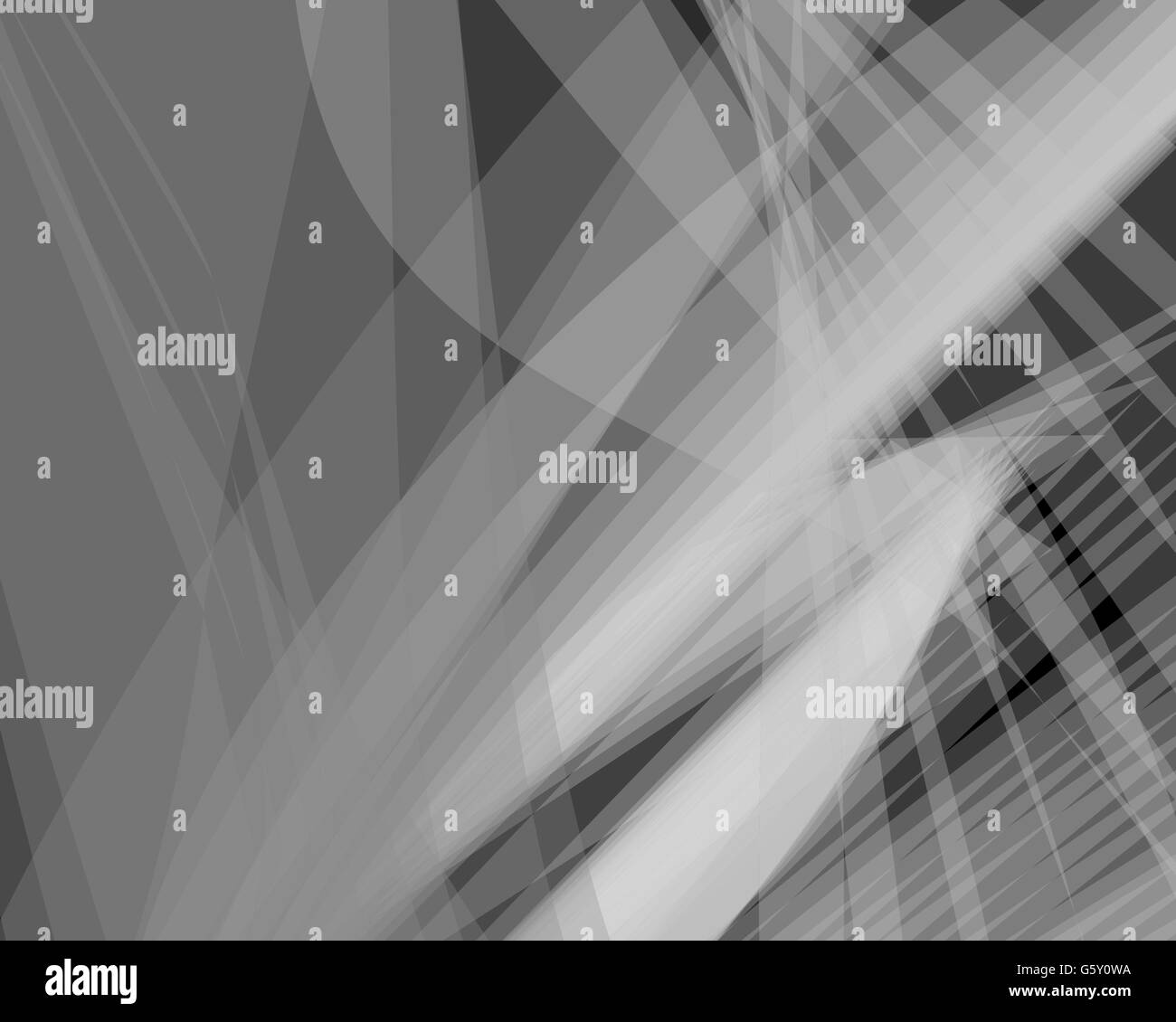 Monochrome white abstract vector background, gray transparent wave ...