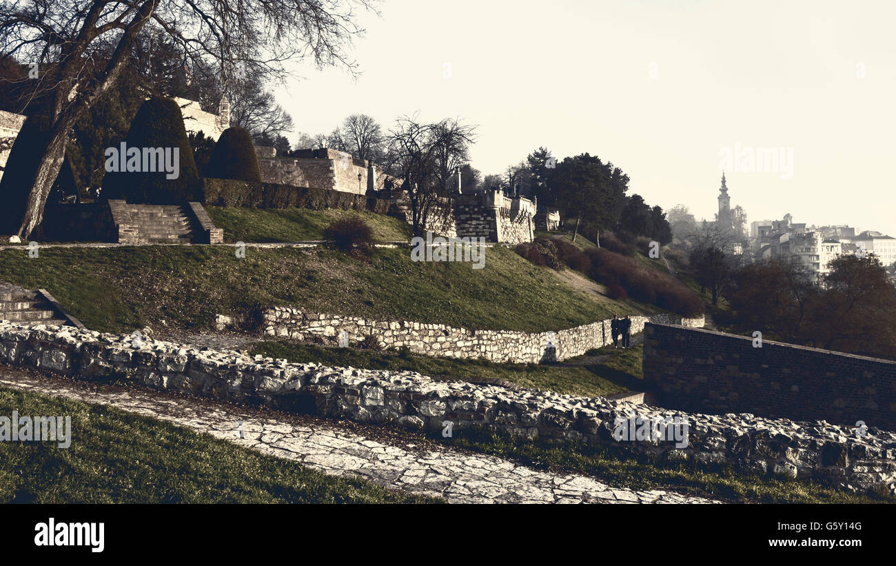 Kalemegdan fortress winner monument belgrade hi-res stock photography ...