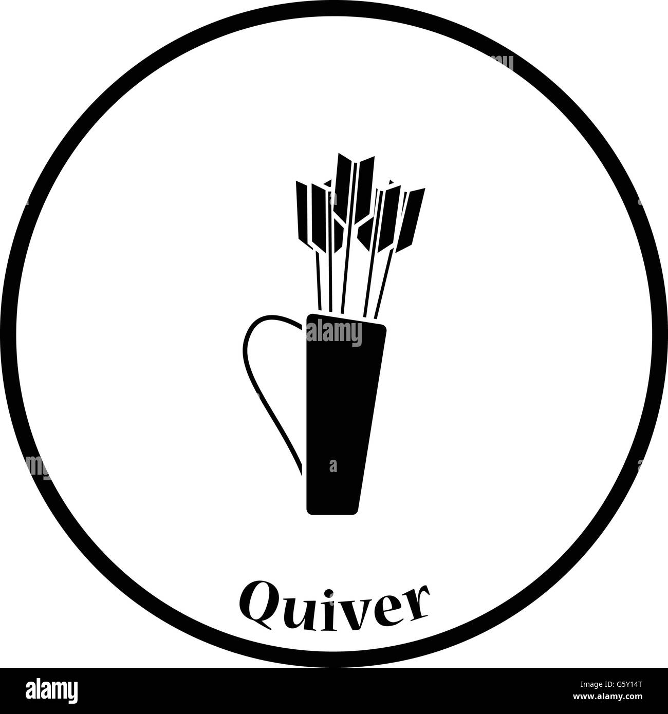 Quiver Clipart Black And White