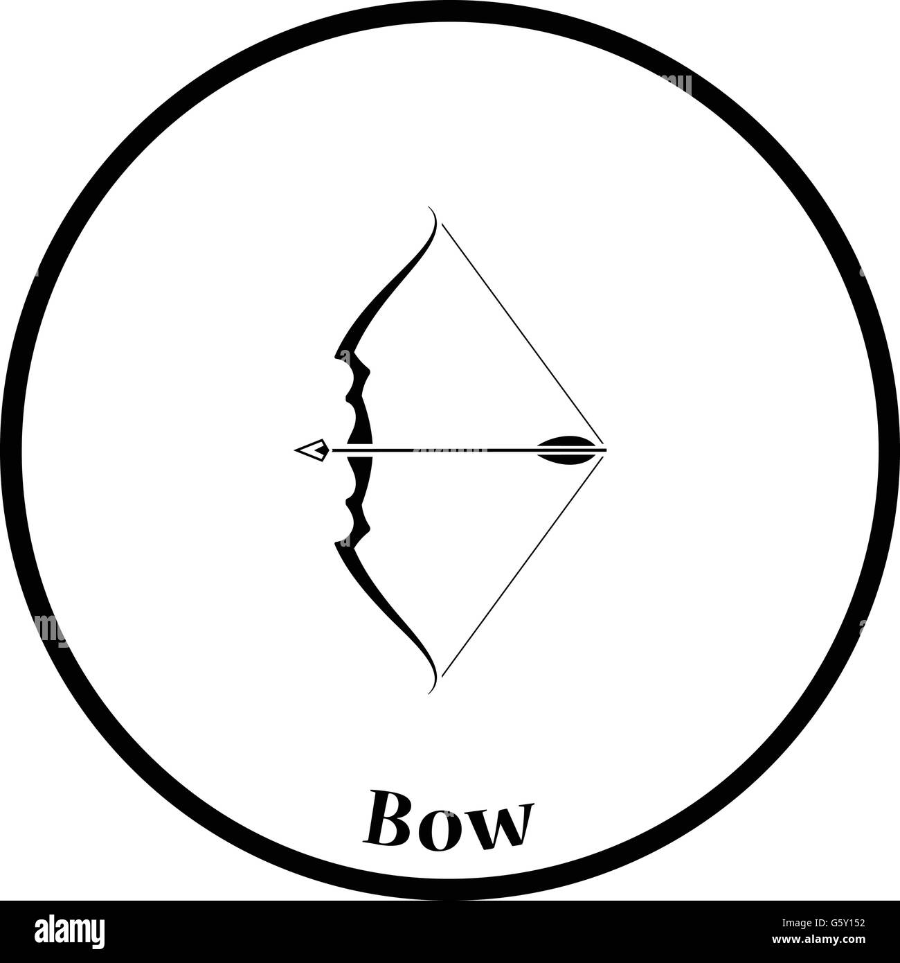 Longbow illustration Black and White Stock Photos & Images - Alamy