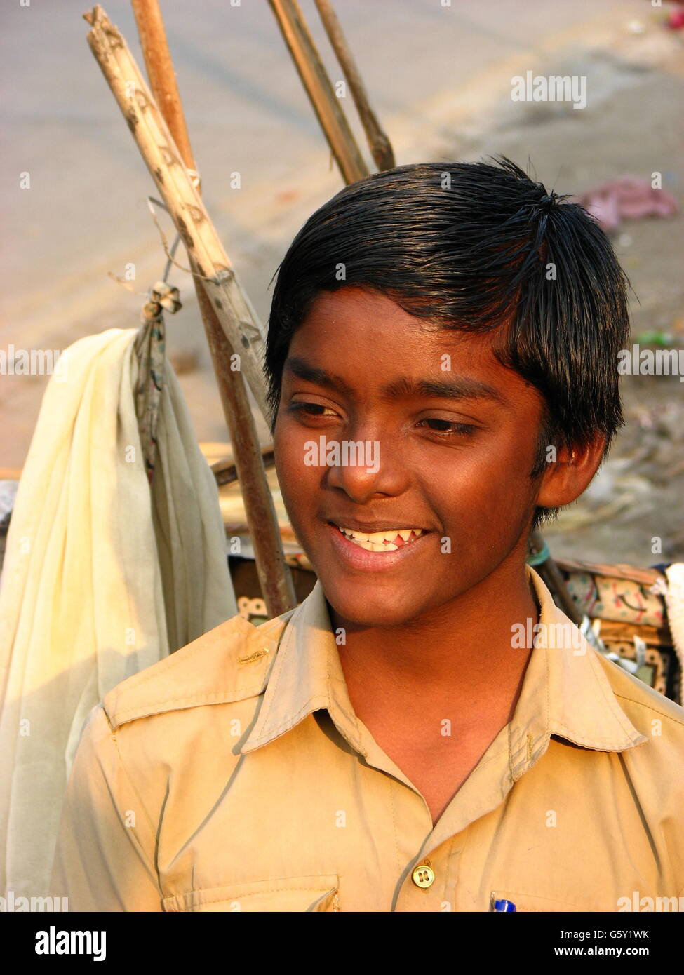 Happy Indian Boy Stock Photo - Alamy