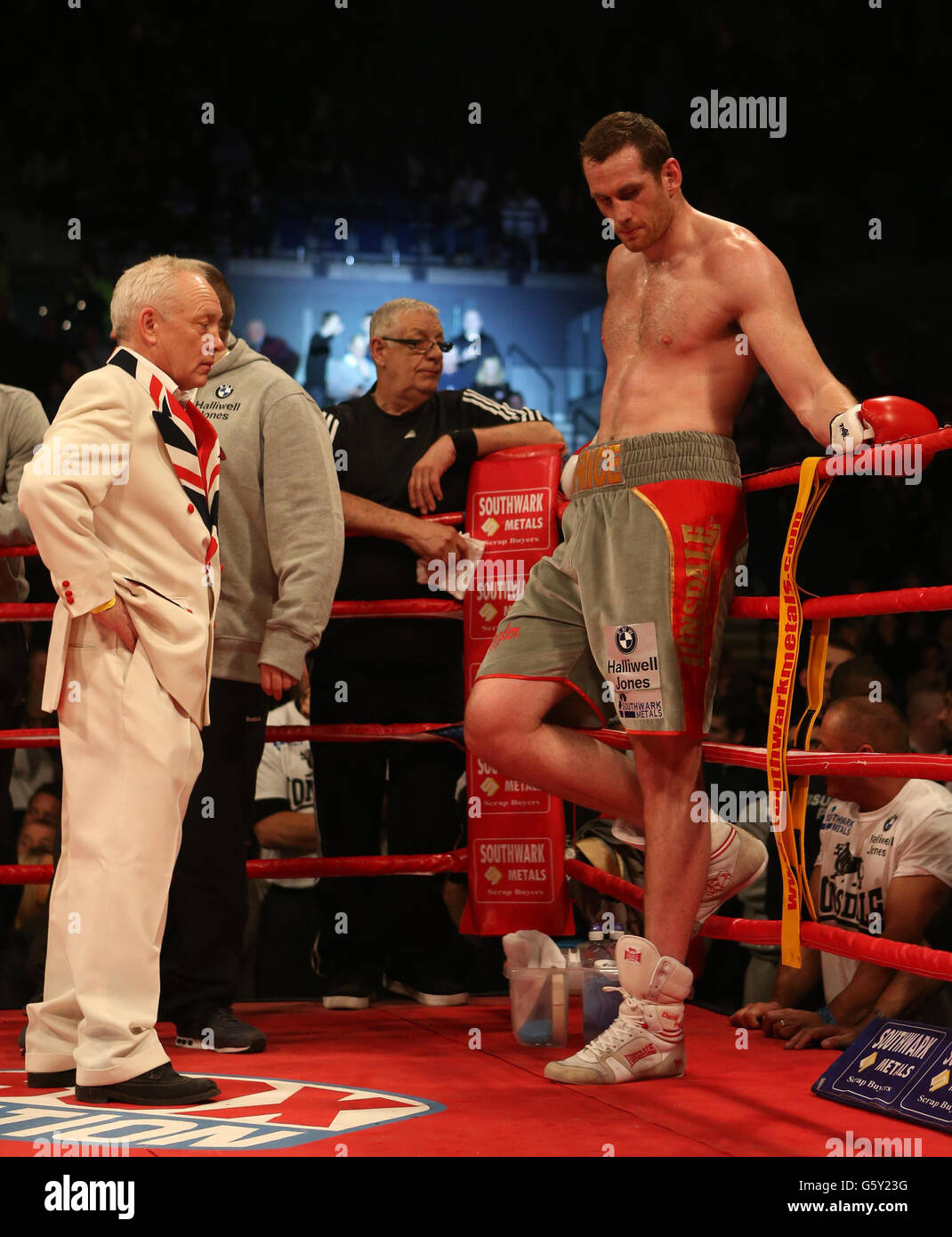 David Price with promoter Frank Maloney (left) after his fight against ...