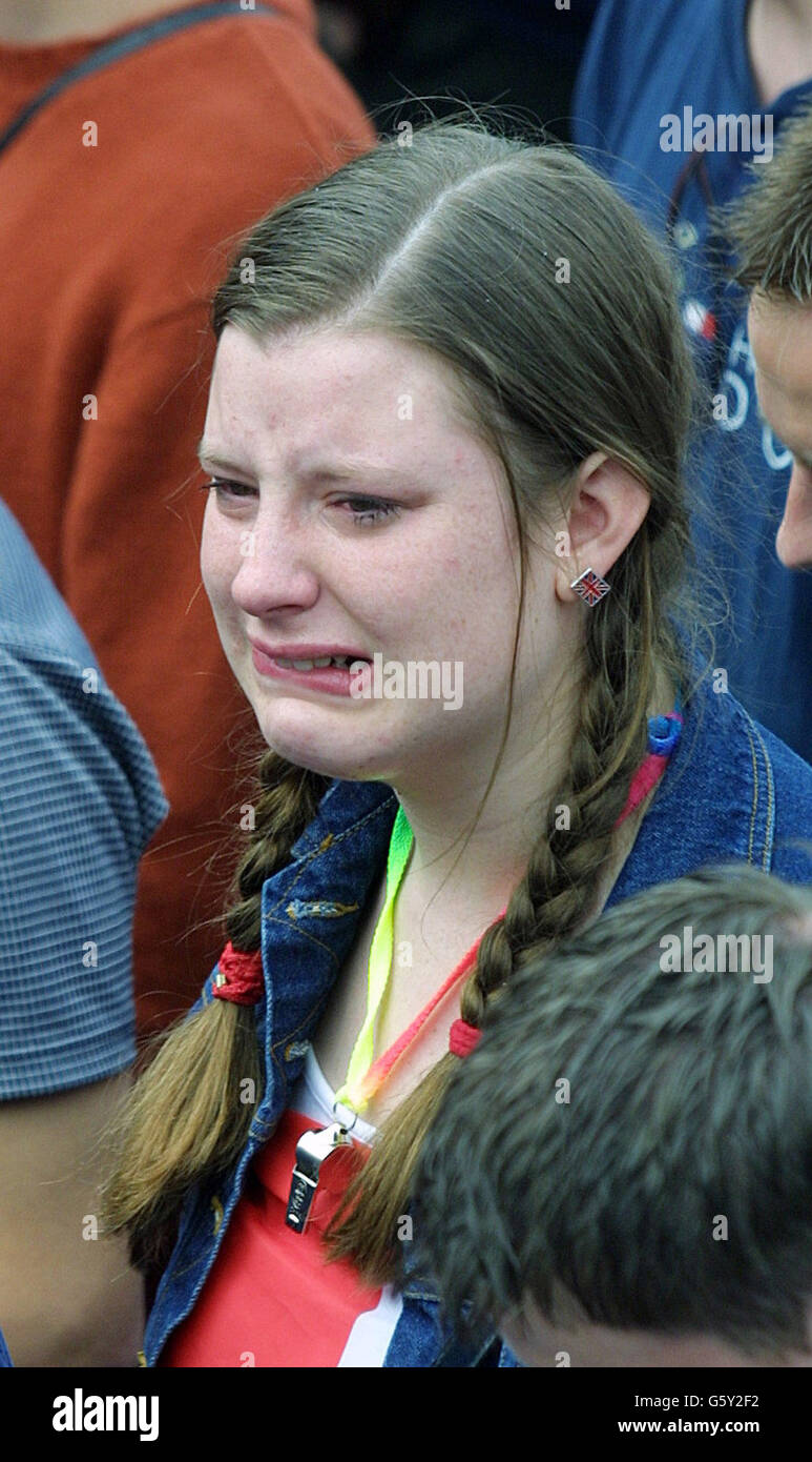 England football fan crying hi-res stock photography and images - Alamy