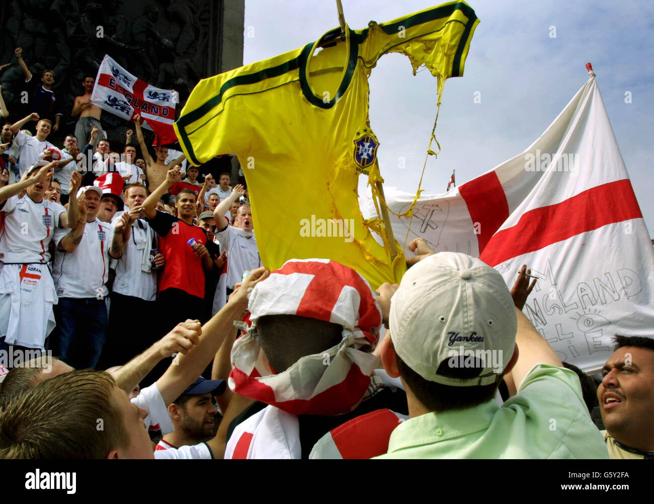 England Football Fans Stock Photo - Alamy