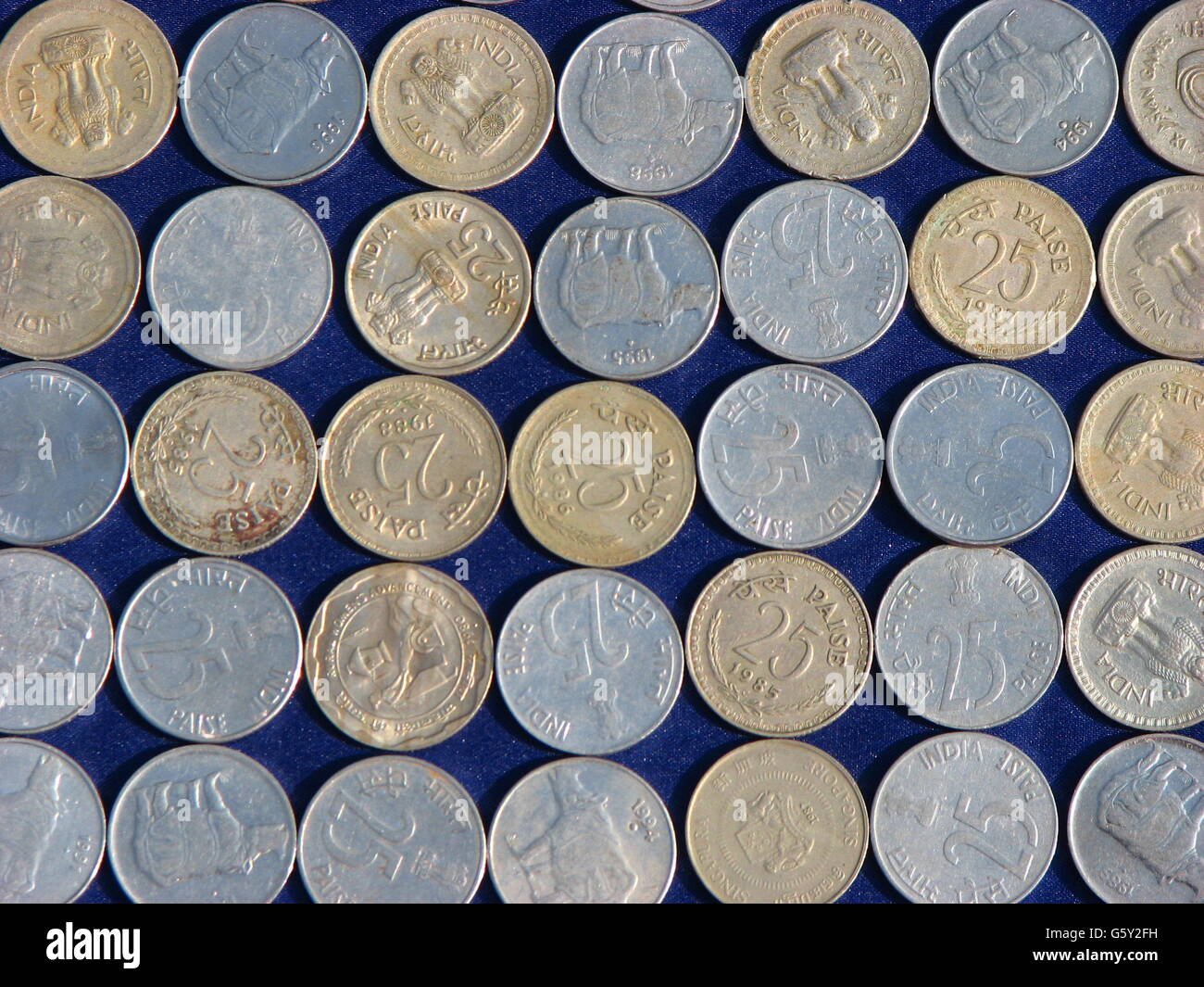 Indian coins hi-res stock photography and images - Alamy