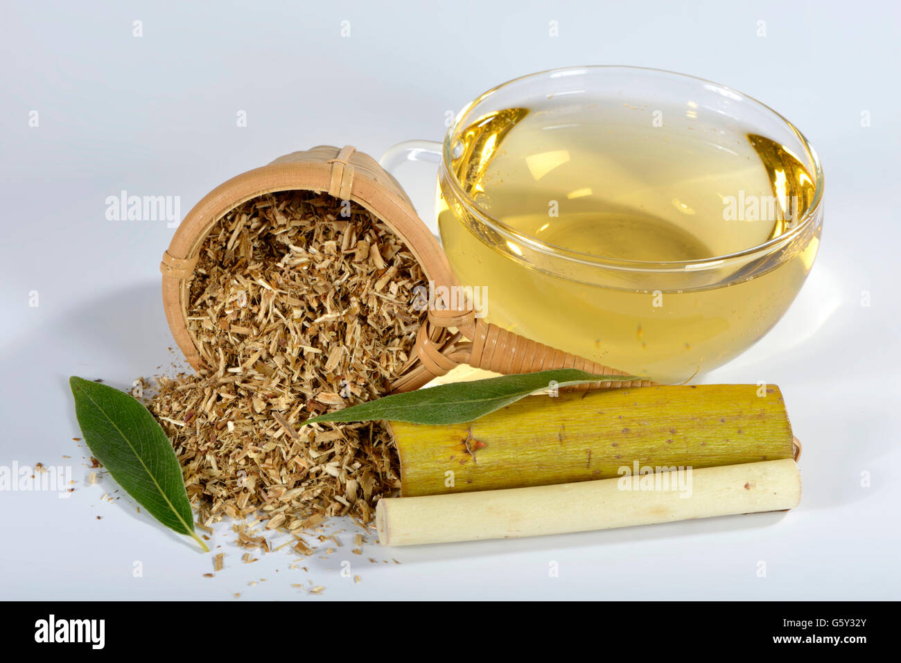 Willow bark tea / (Salix alba Stock Photo - Alamy