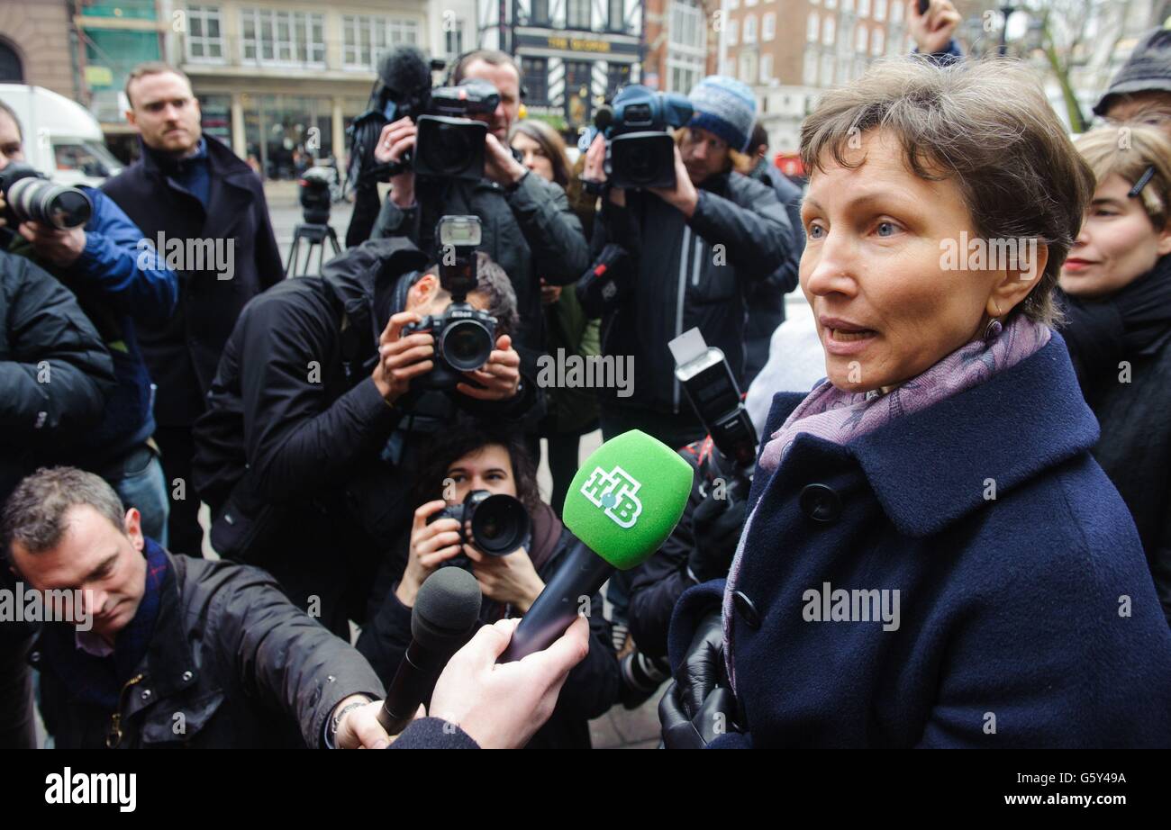 The widow of russian spy alexander litvinenko hi-res stock photography ...