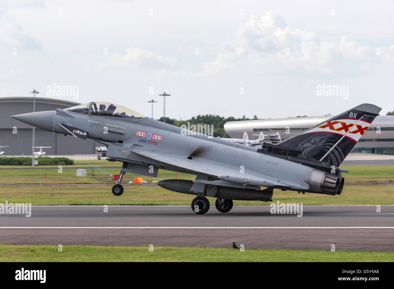 Royal Air Force (RAF) Eurofighter EF-2000 Typhoon multirole fighter ...