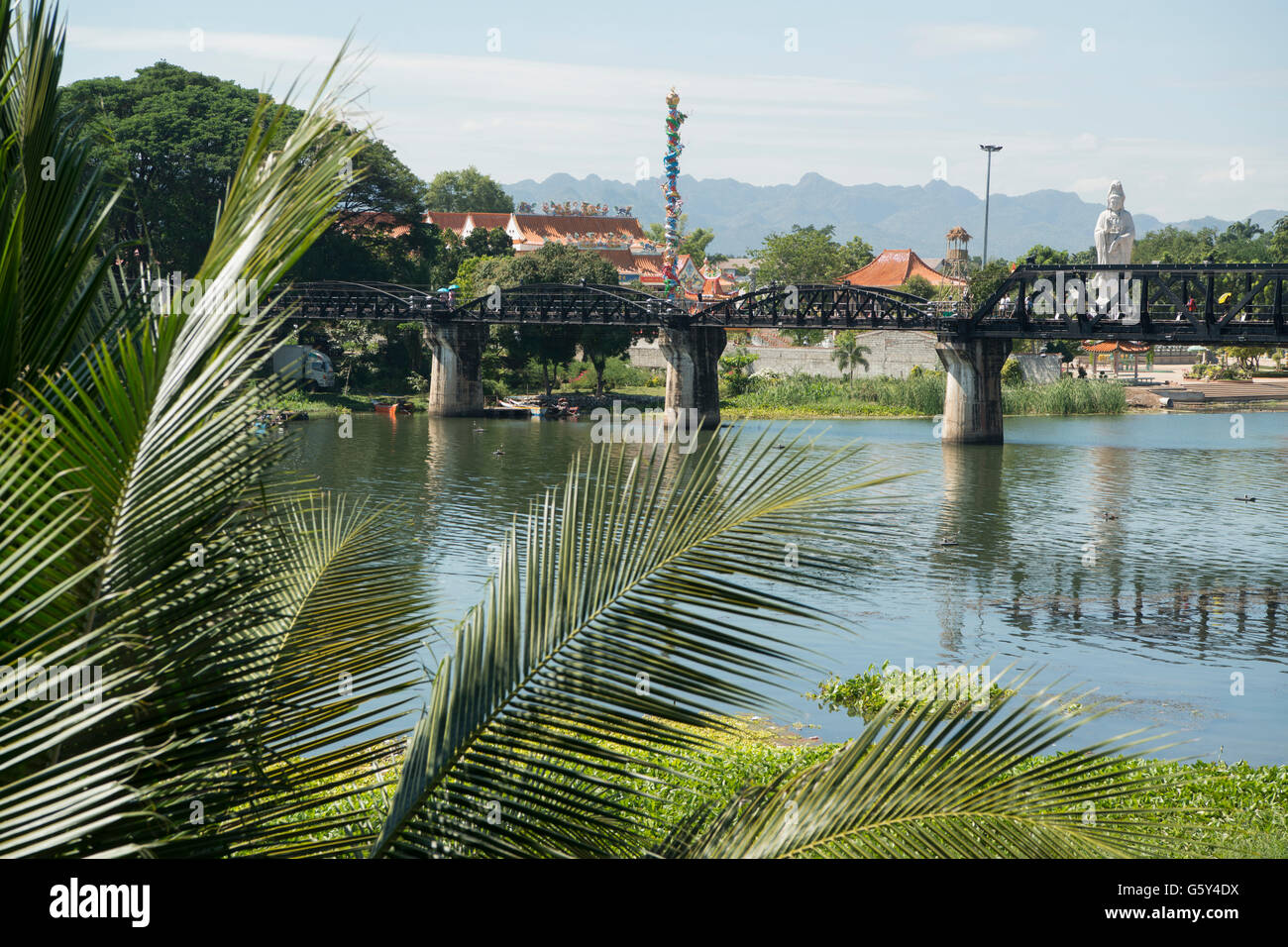 the Death Railway Bridge over the River Kwai of the Burma-Thailand ...