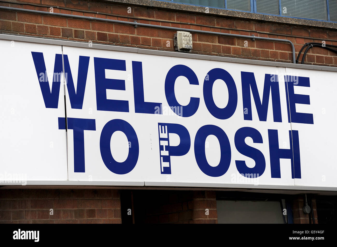 Peterborough welcome sign hi-res stock photography and images - Alamy