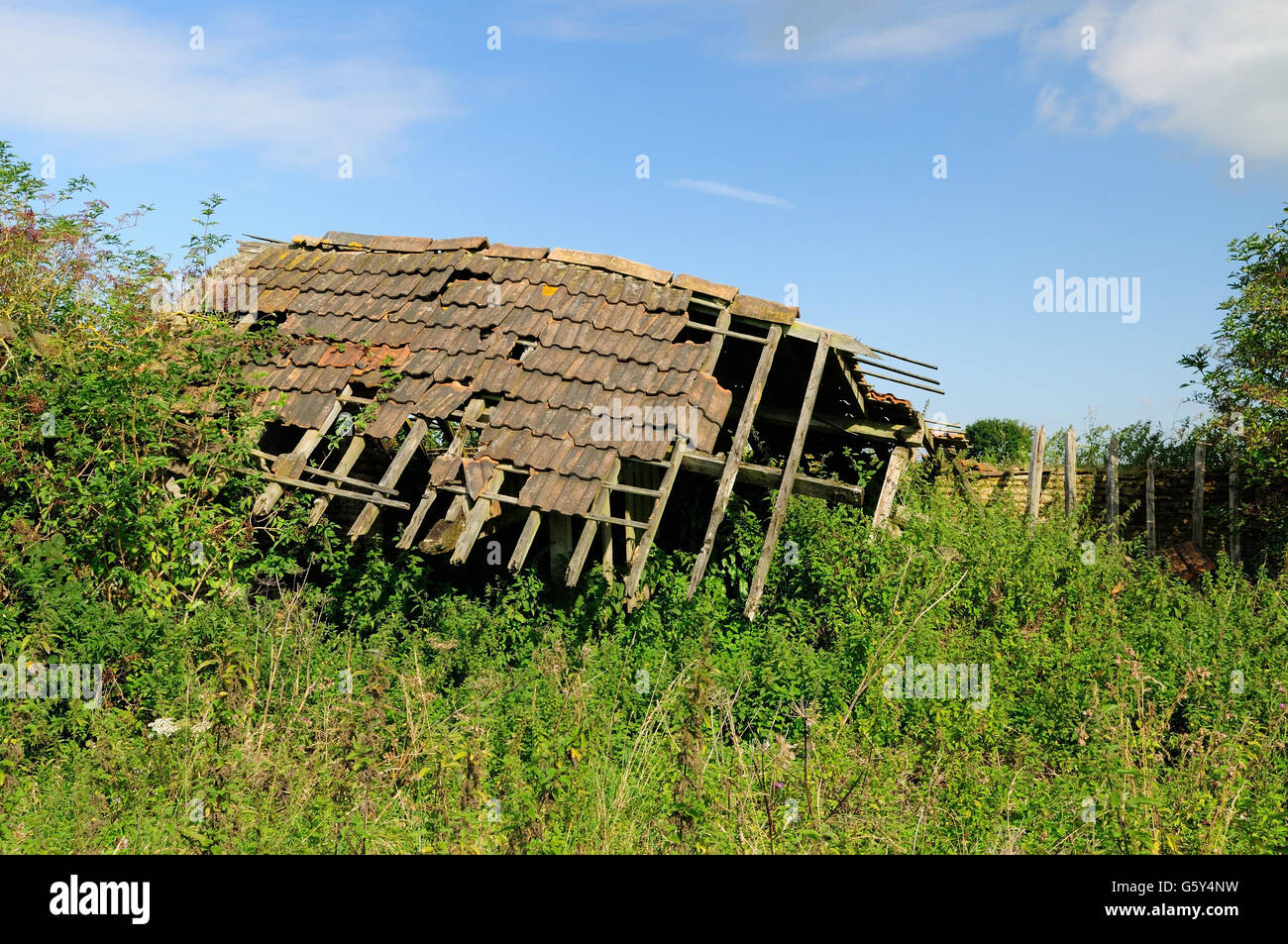 Falling down barn hi-res stock photography and images - Alamy