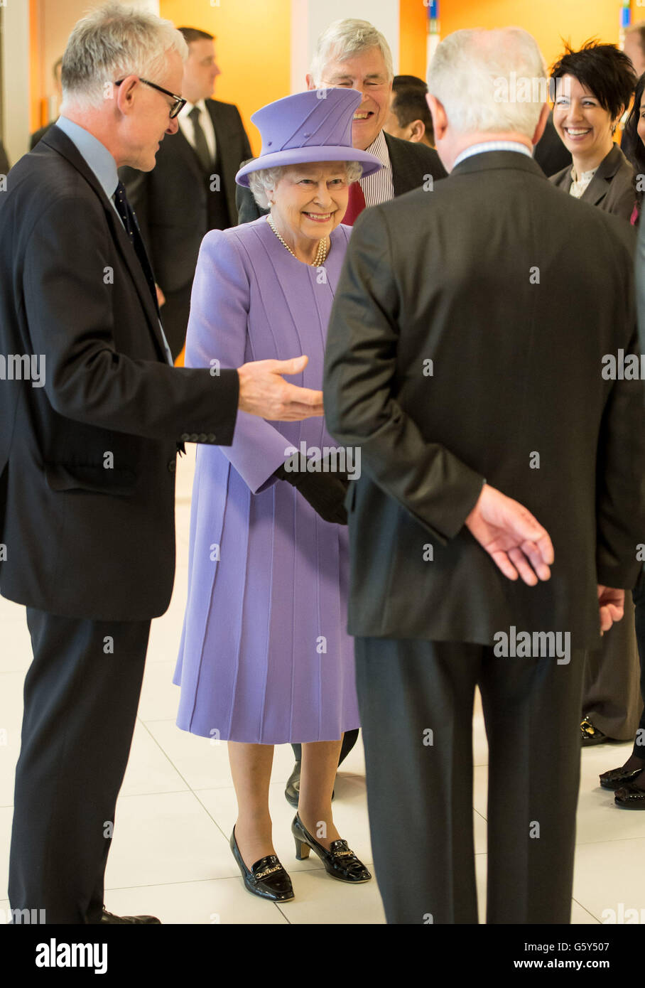 The Queen and Prince Philip, Duke of Edinburgh meet staff as they tour ...