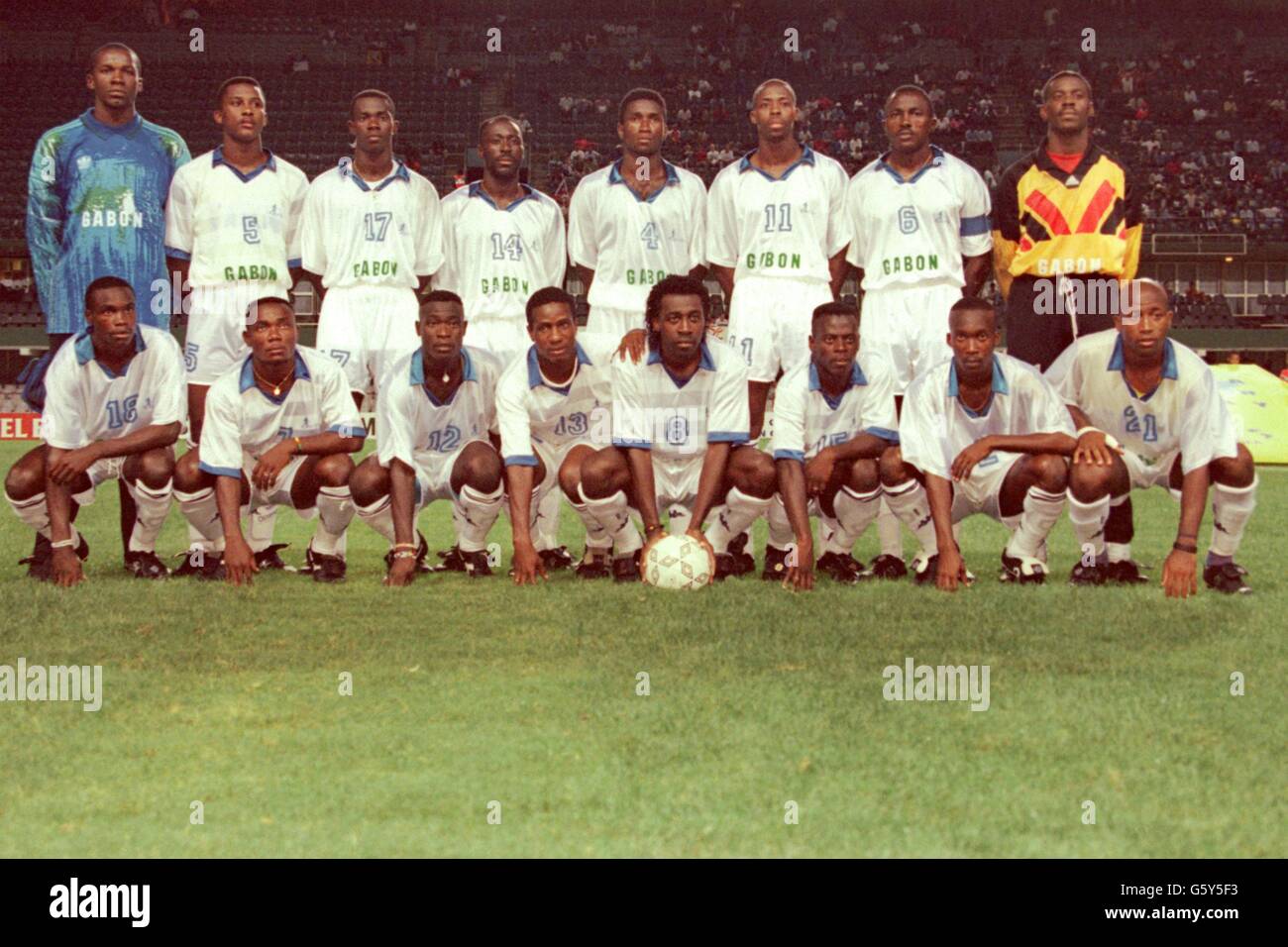 Soccer - African Cup of Nations - Gabon v Liberia. Gabon team group ...