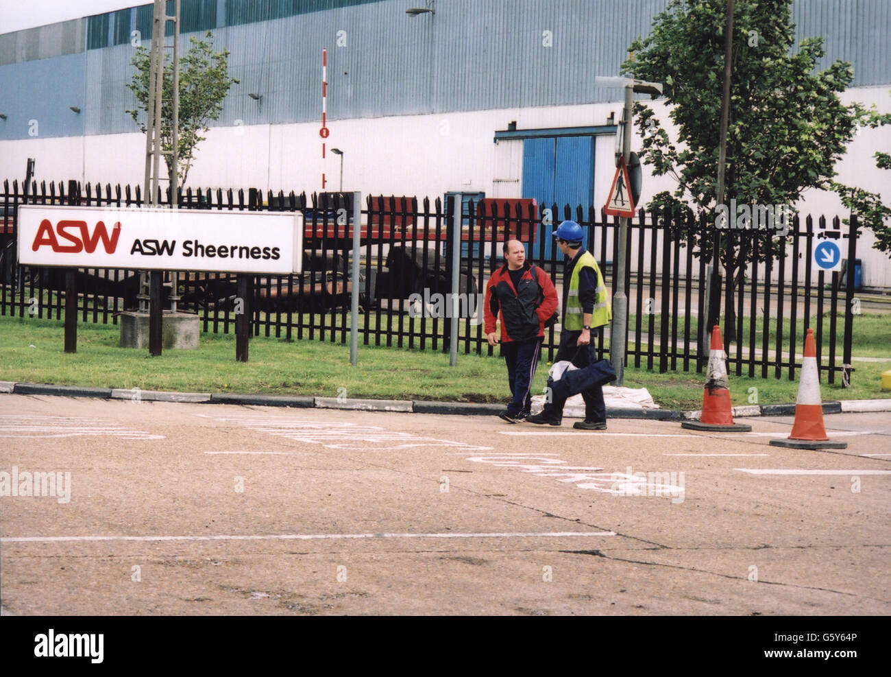 ASW Steel Mill in Sheerness, Kent. Receivers were tonight involved in a ...
