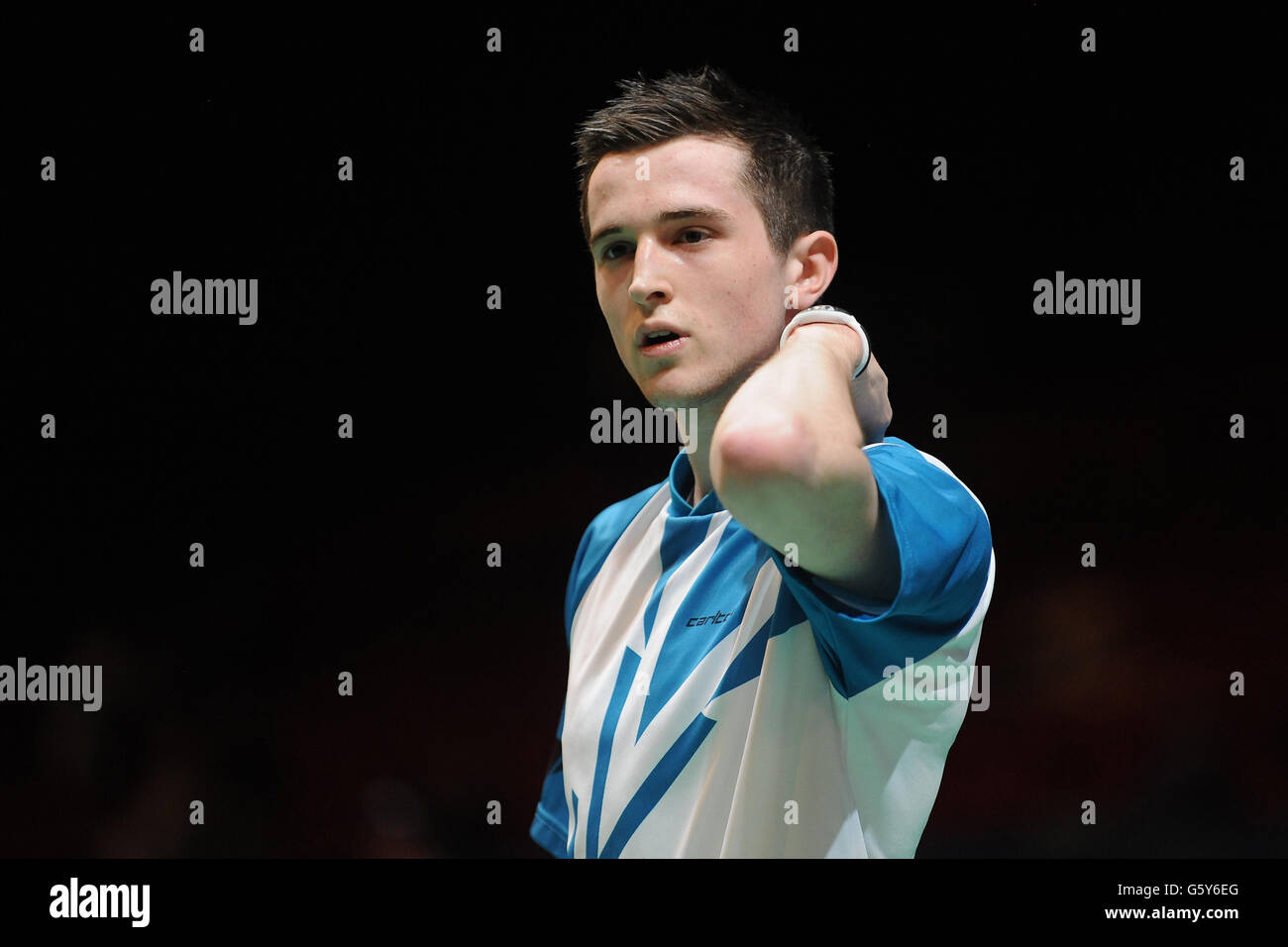 England's Matthew Nottingham during day one of the 2013 Yonex All ...