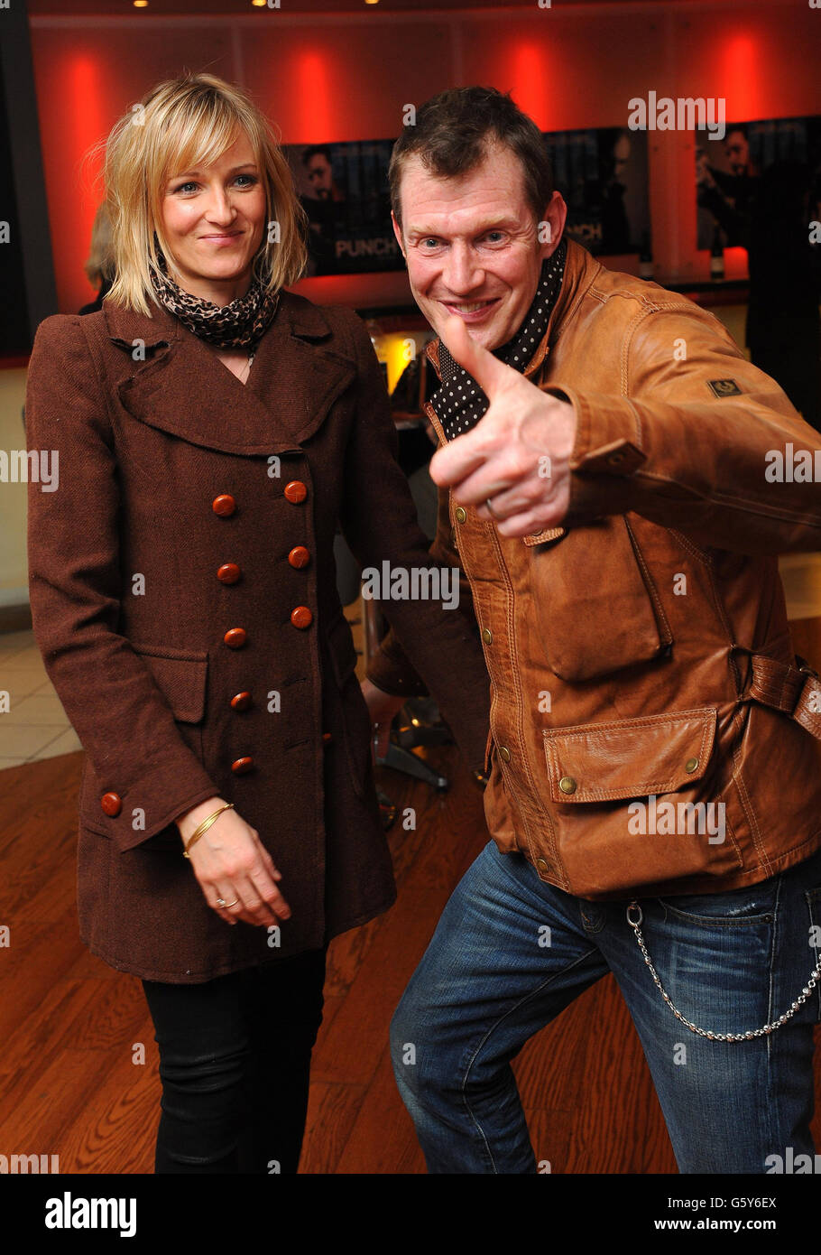 Jason Flemyng and his wife Elly Fairman attending the gala screening of ...
