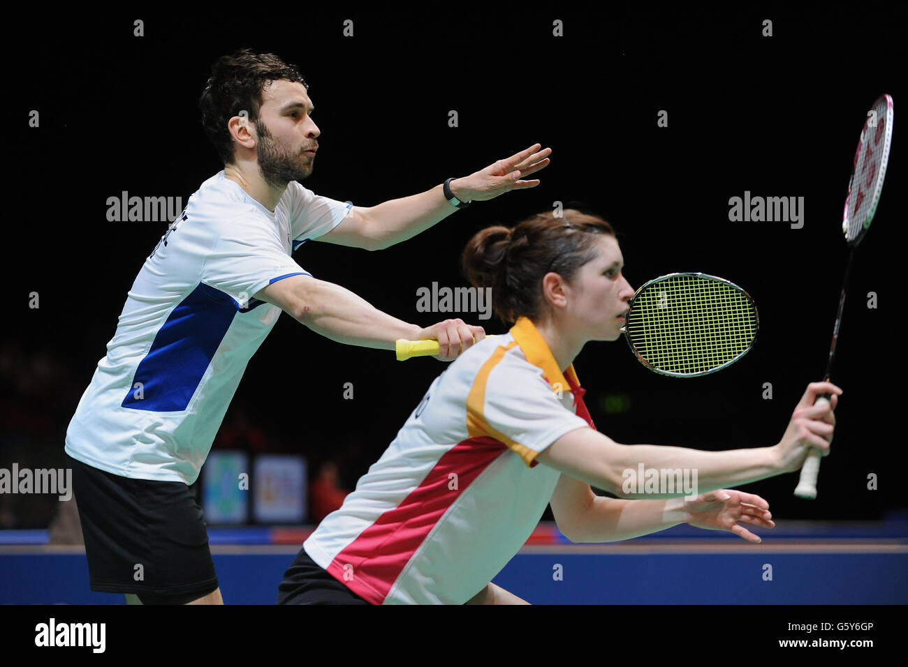 England's Chris Langridge and Heather Olver during day one of the 2013 ...