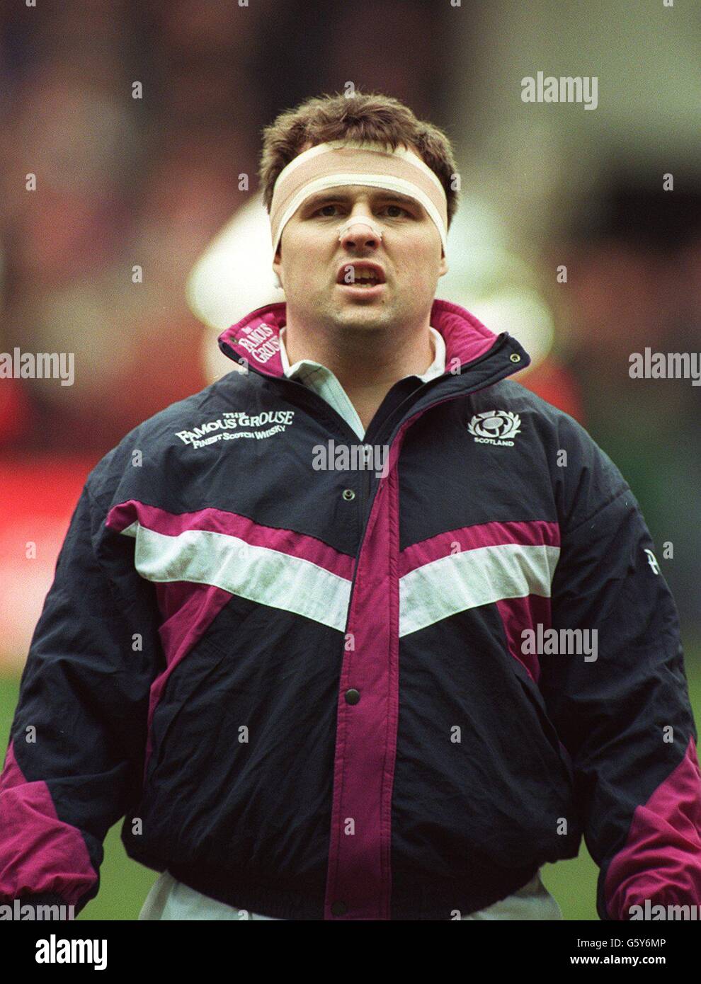 Five Nations Rugby Union, Wales V Scotland. David Hilton, Scotland ...